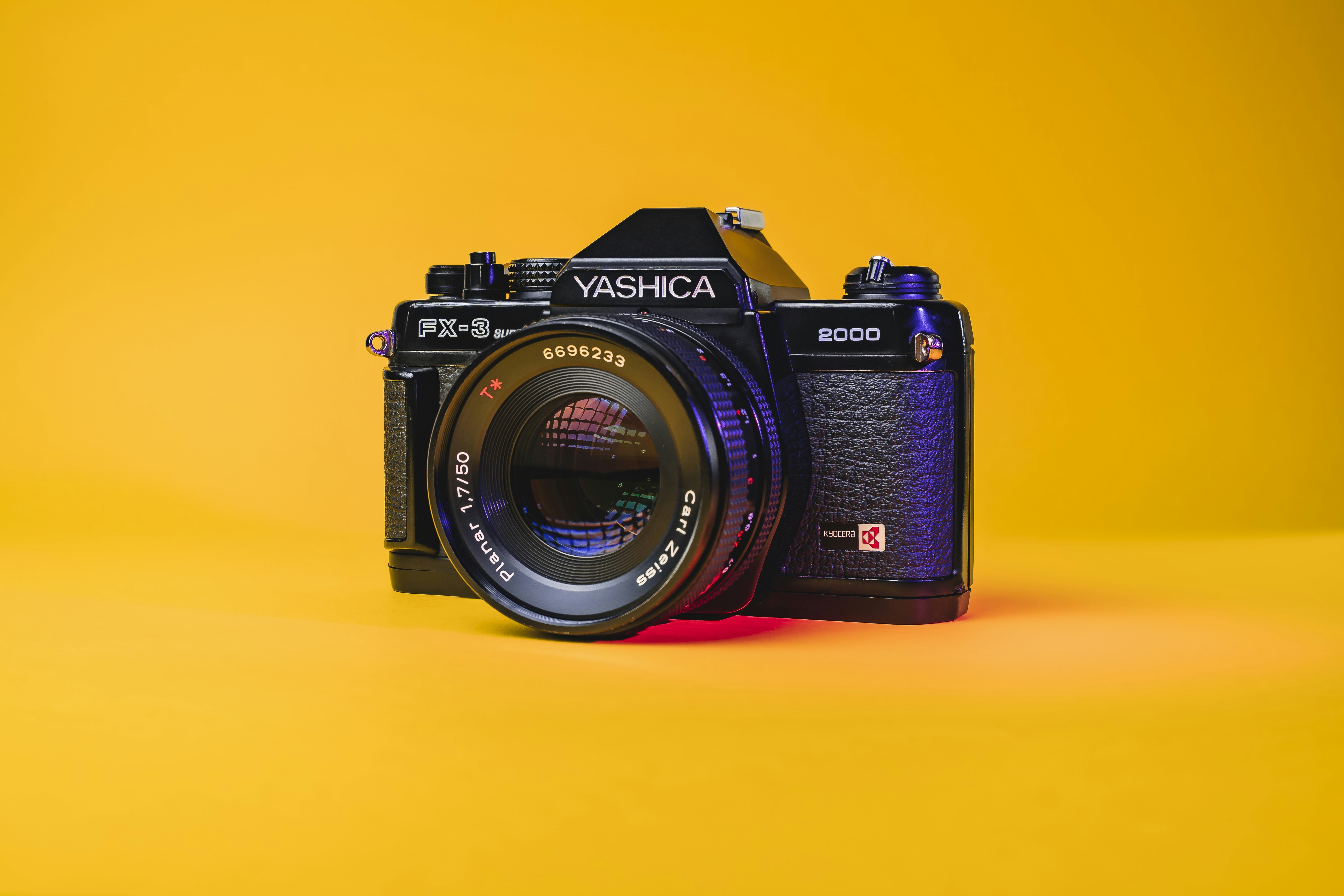 Vivid Retro: A Yashica 1980s SLR in Saturated Sunset