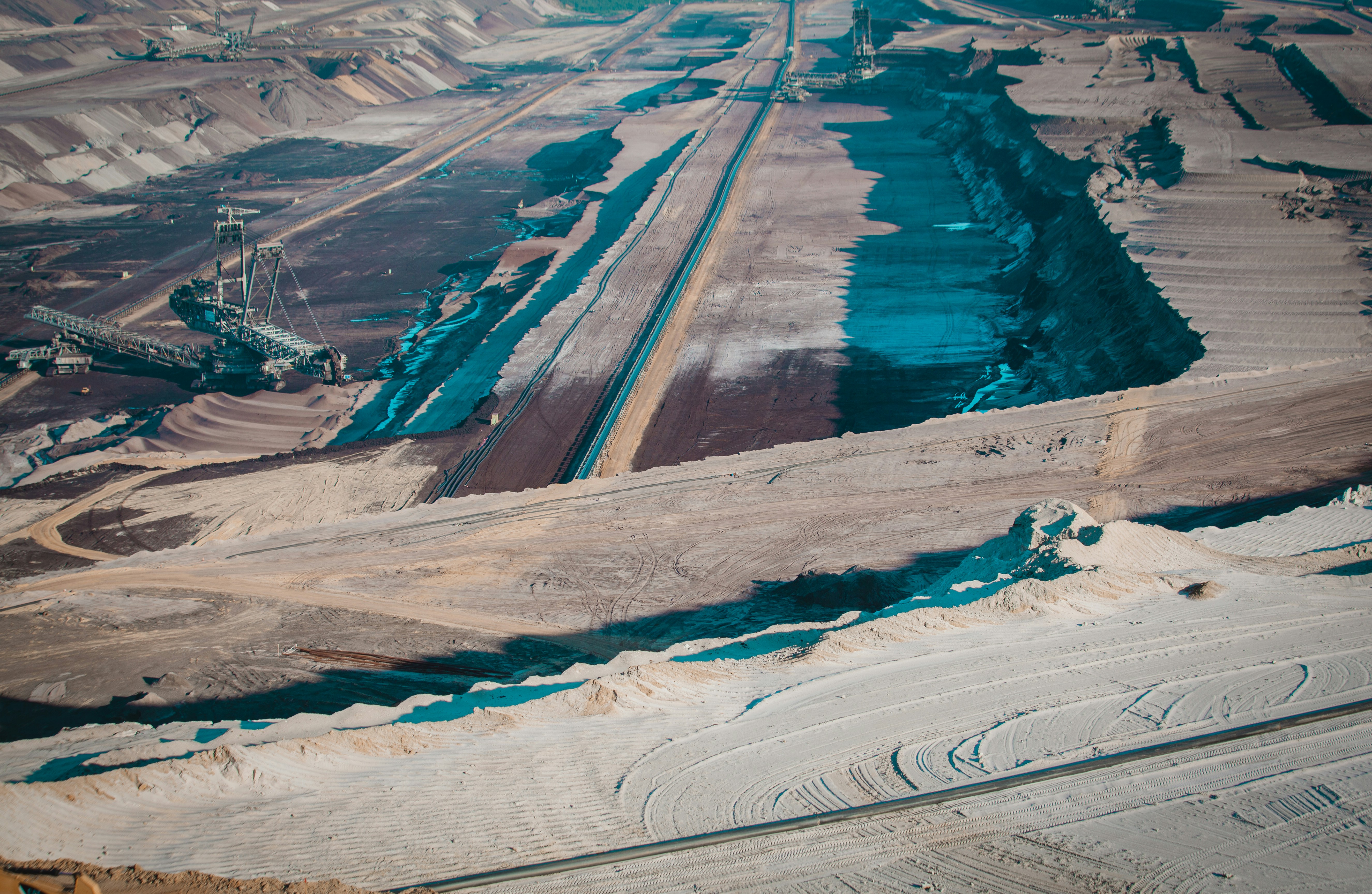 Mining view in Germany. | aerial view of a city during daytime