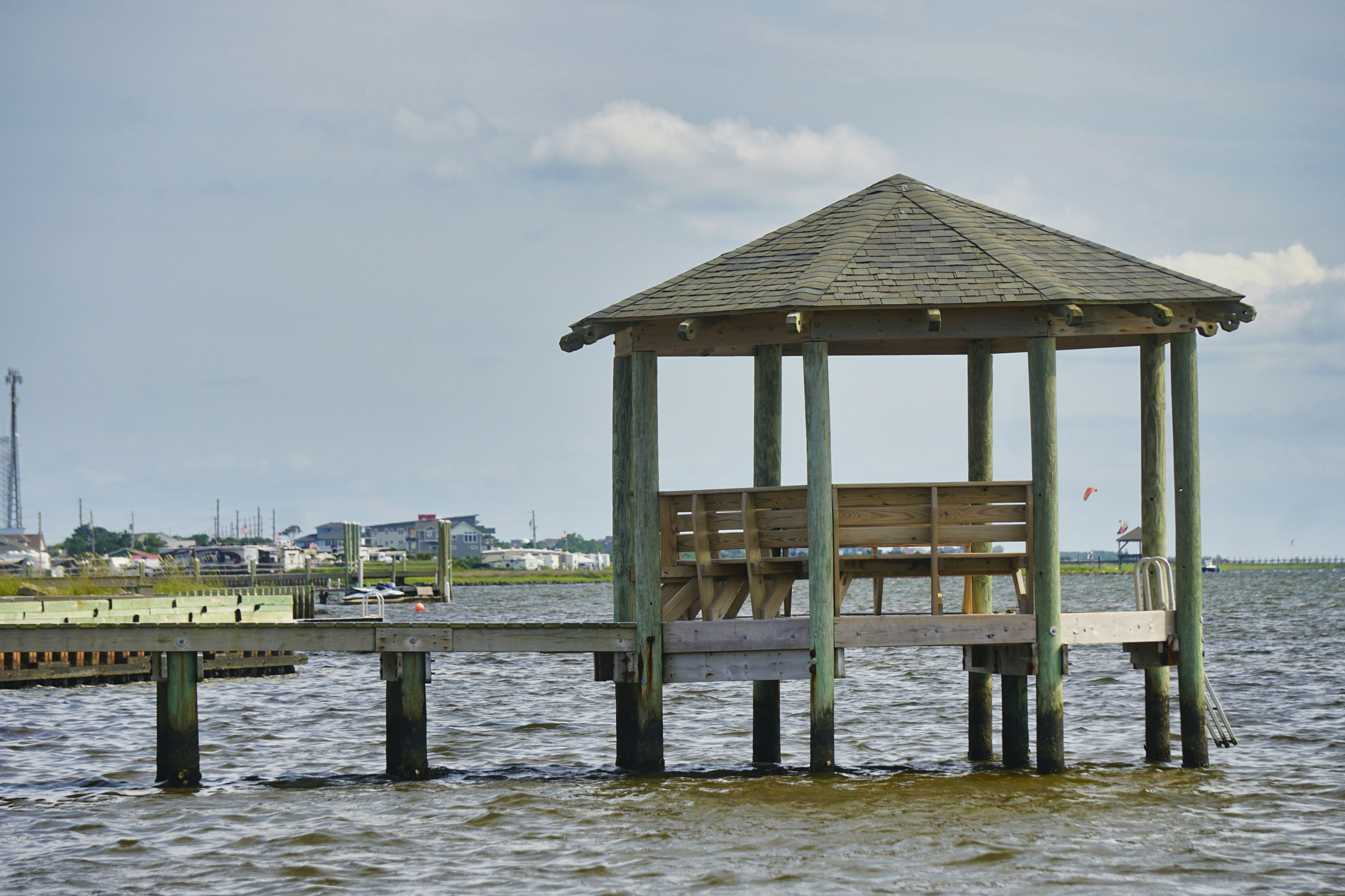 Brown wooden dock on sea during daytime photo – Free North carolina ...