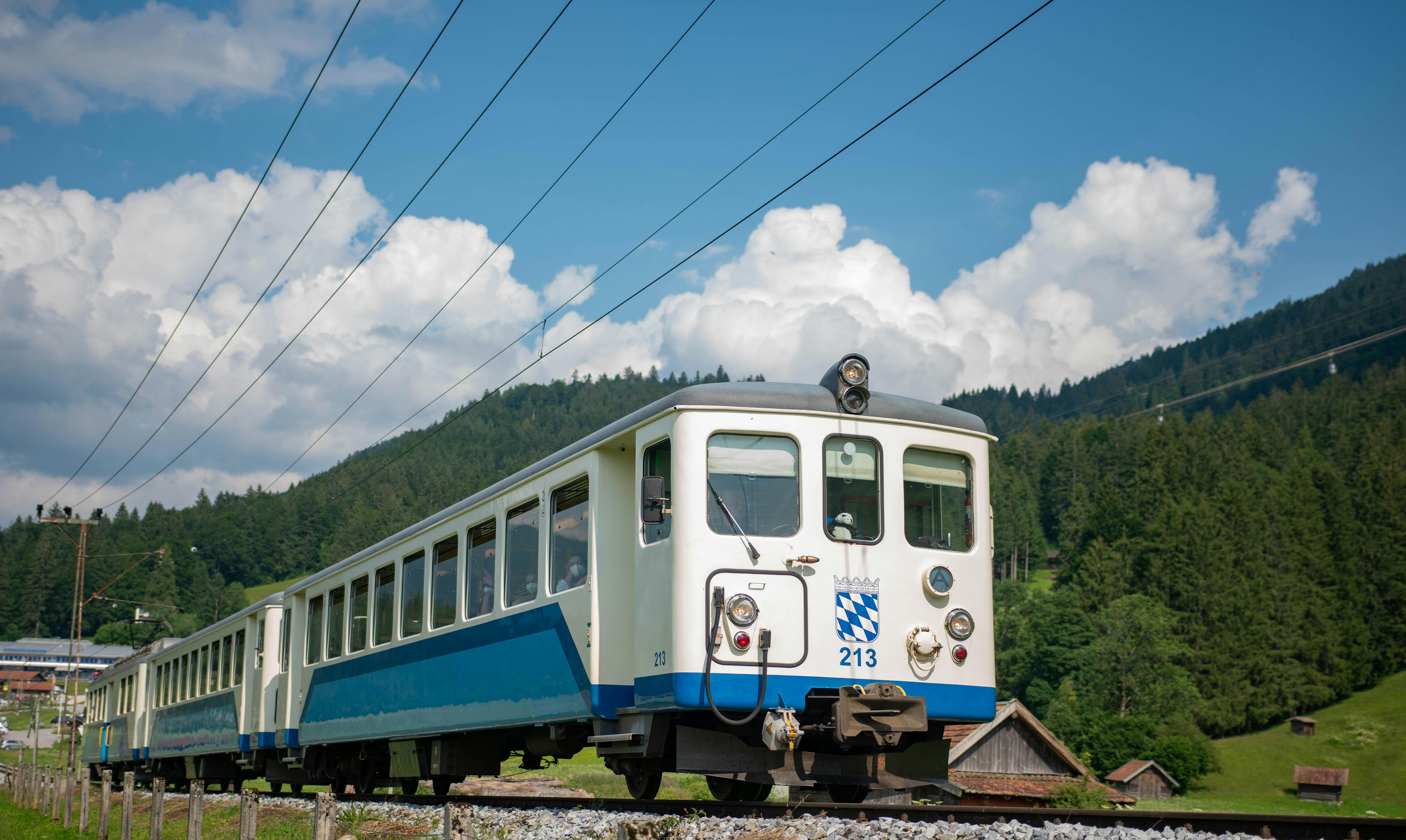 White and blue train on rail during daytime photo – Free Train Image on ...