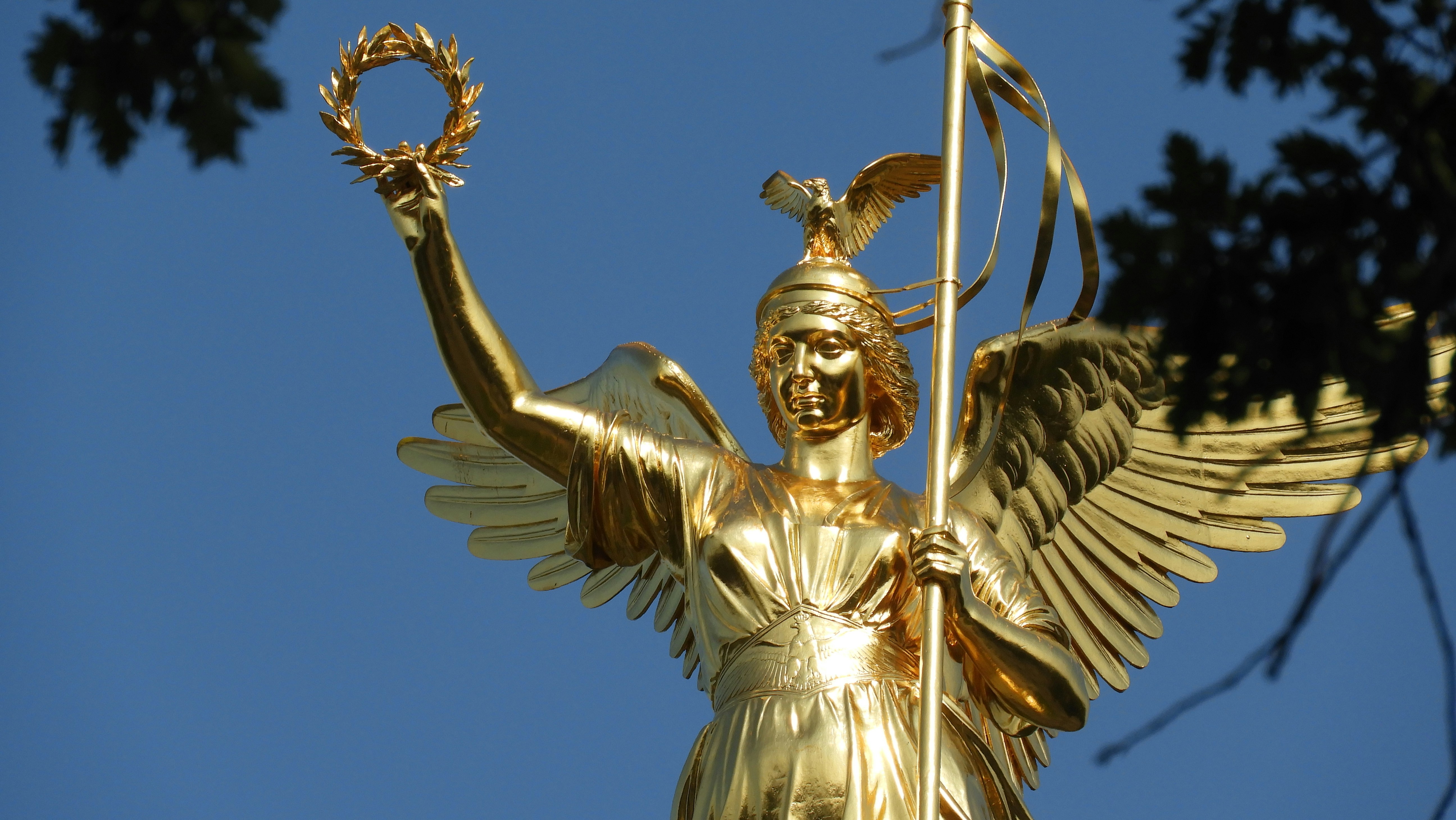Gold angel statue under blue sky during daytime photo – Free Art Image ...