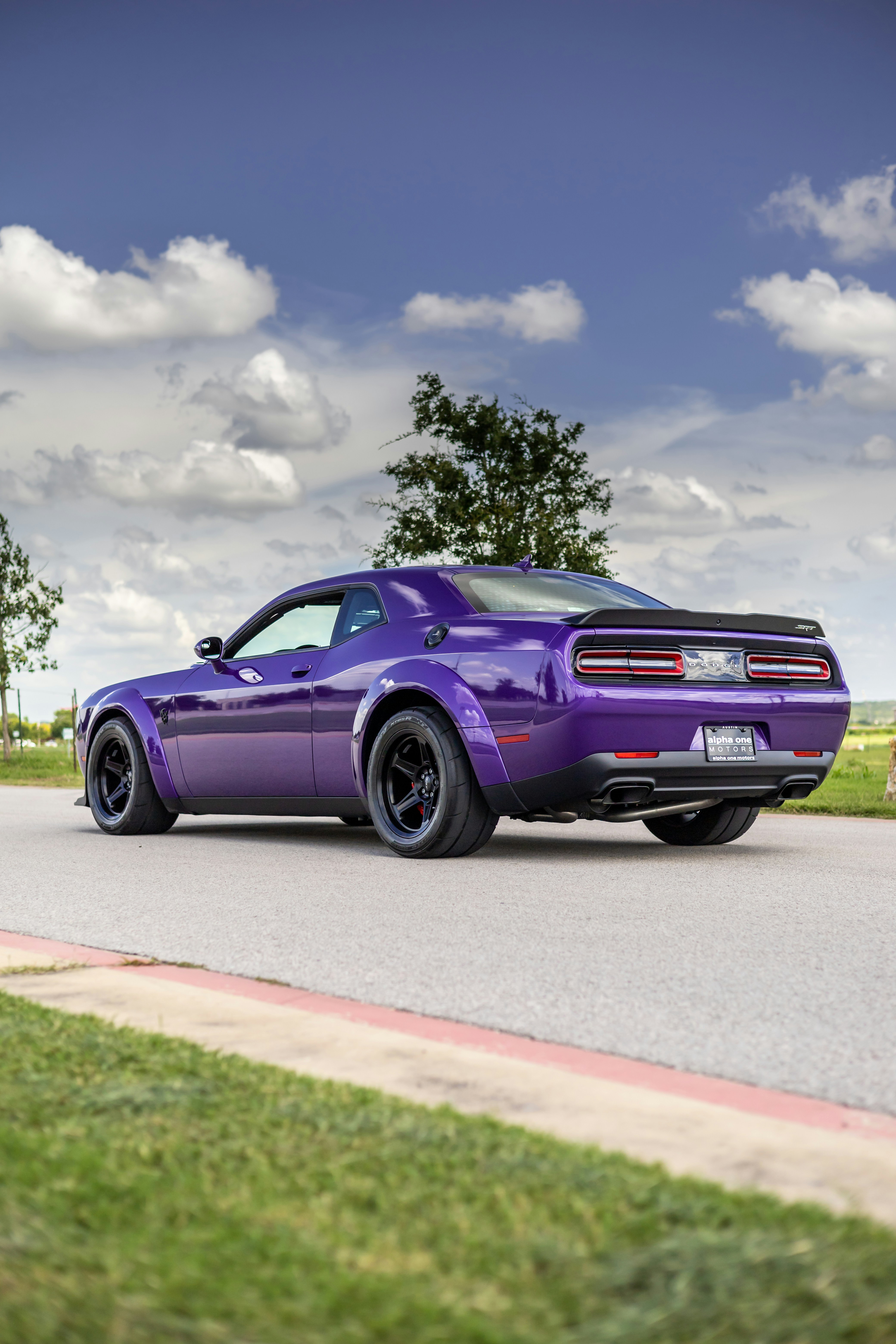 Purple chevrolet camaro on road during daytime photo – Free Tire Image ...