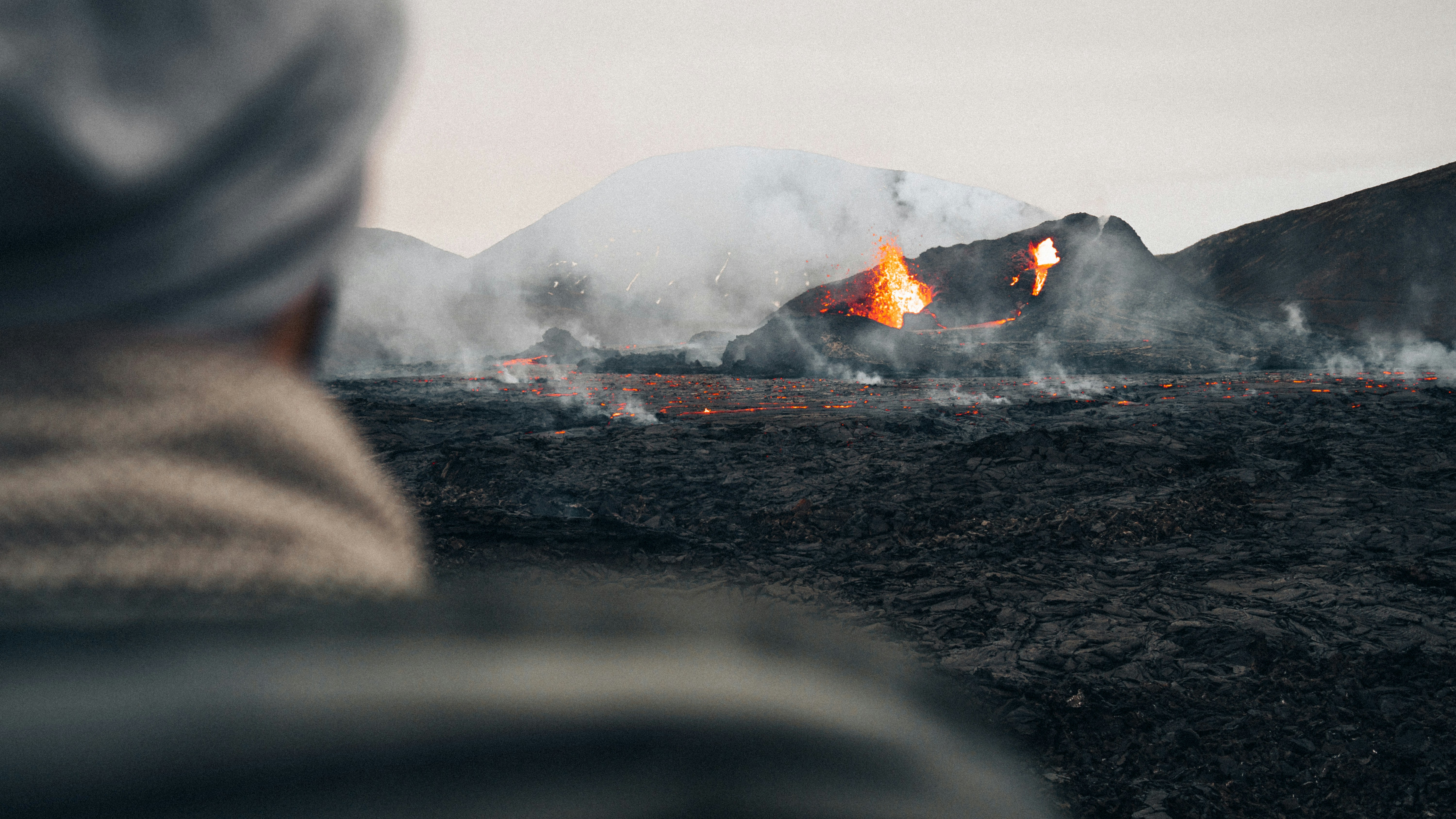 Ember Glow Across the Ashen Landscape