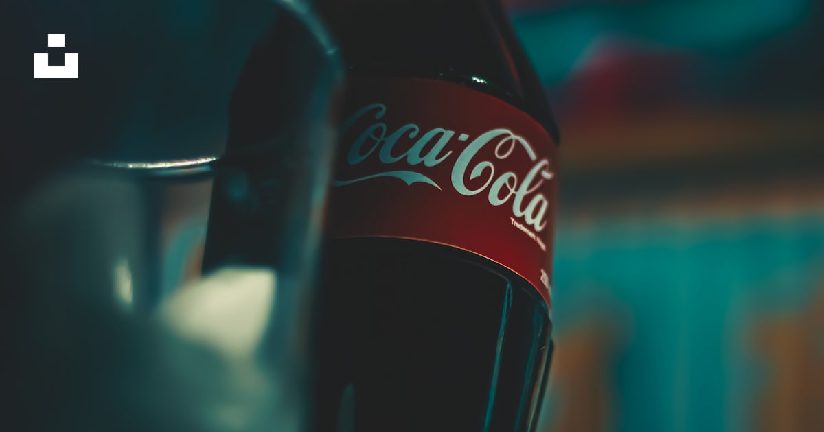 Coca Cola Bottle Beside Clear Drinking Glass Photo Free Cocacola