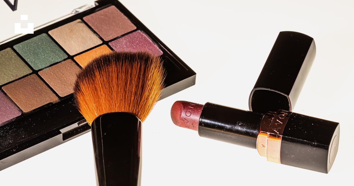 Black And Brown Makeup Brush Photo Free White Background Image On