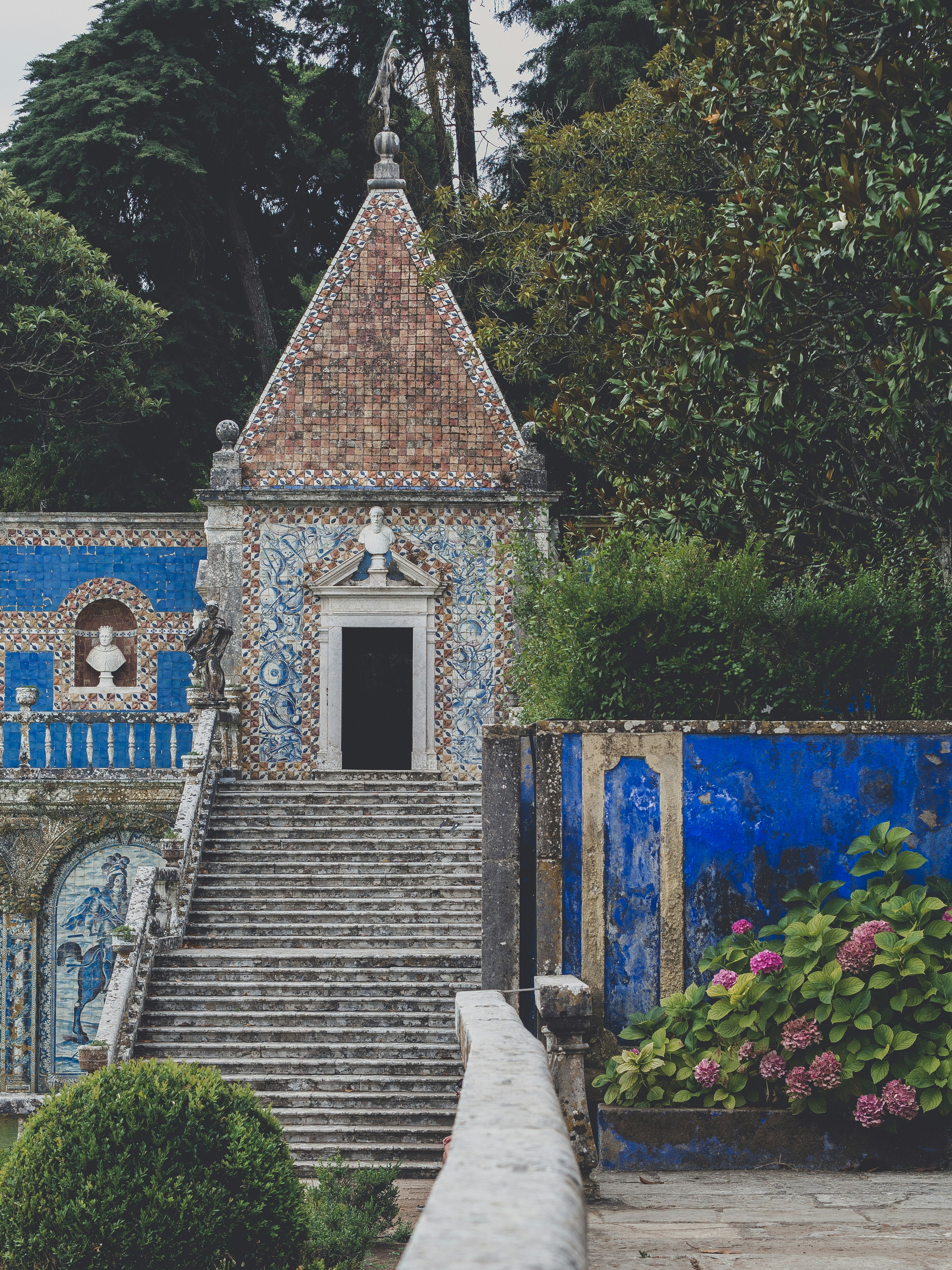 Gatehouse of Blue Tiles: Staircase to a Garden Shrine