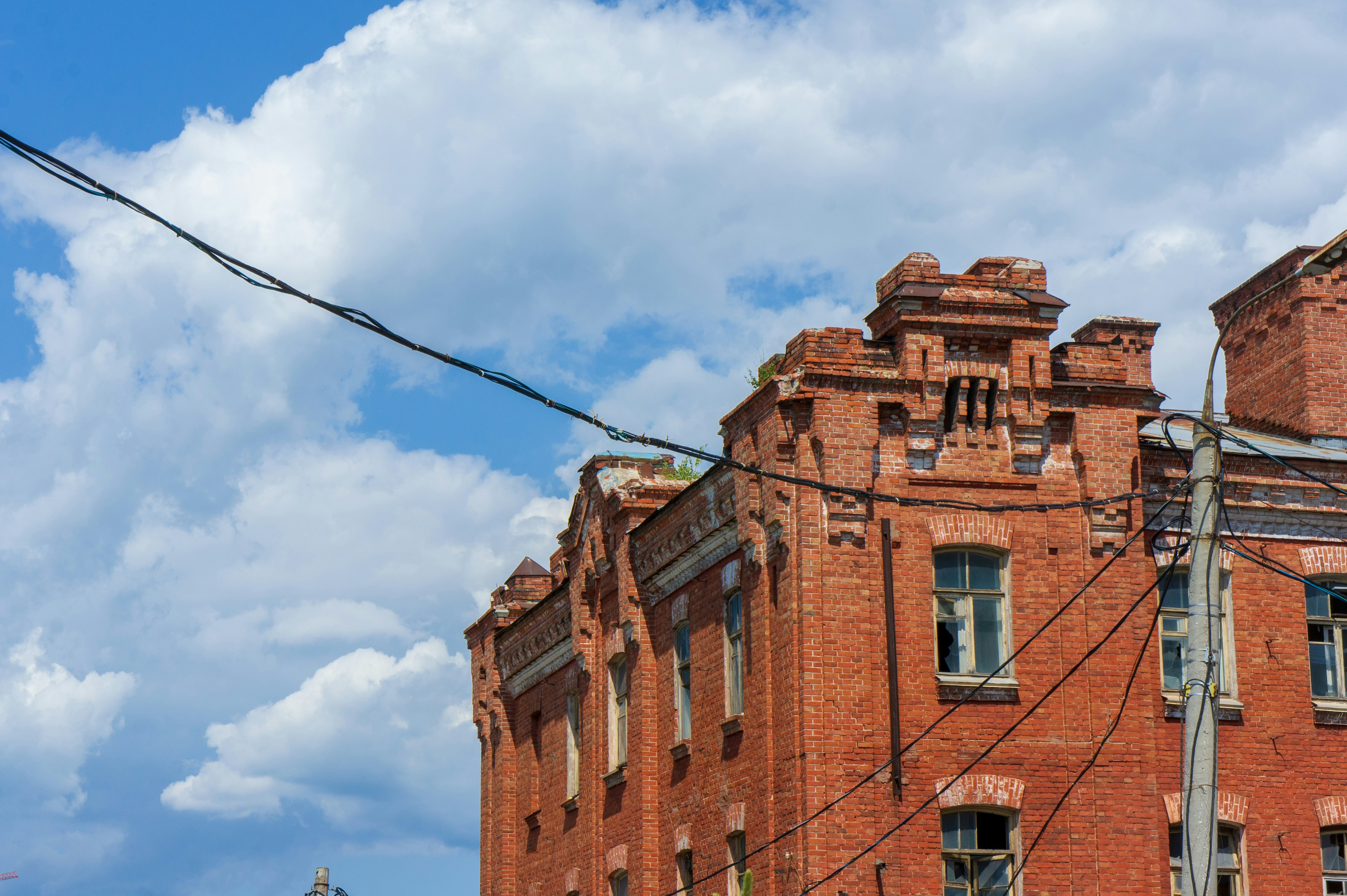 Echoes of Industry: A Brick Facade's Tale
