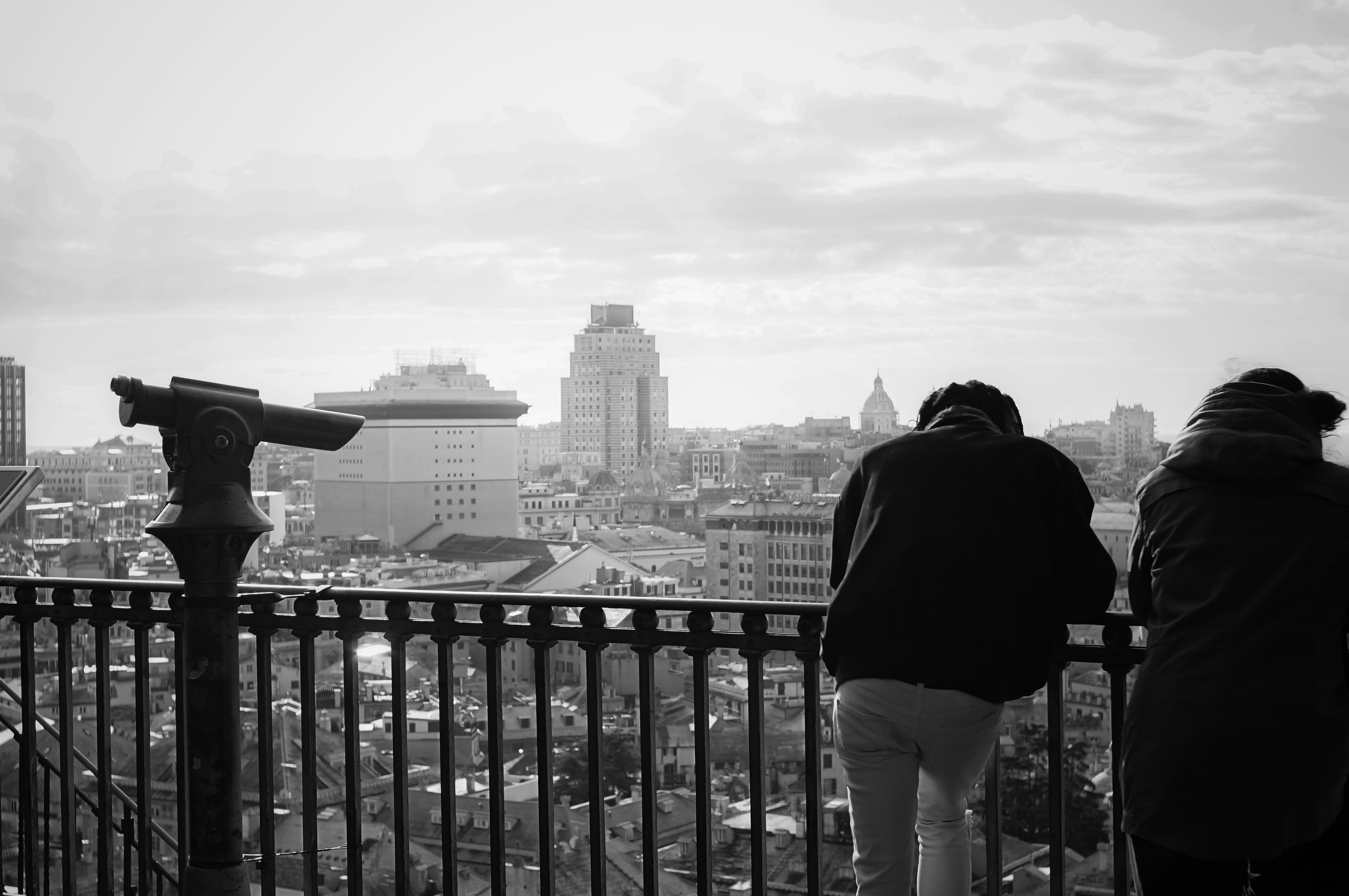 Urban Contemplation Over Cityscapes