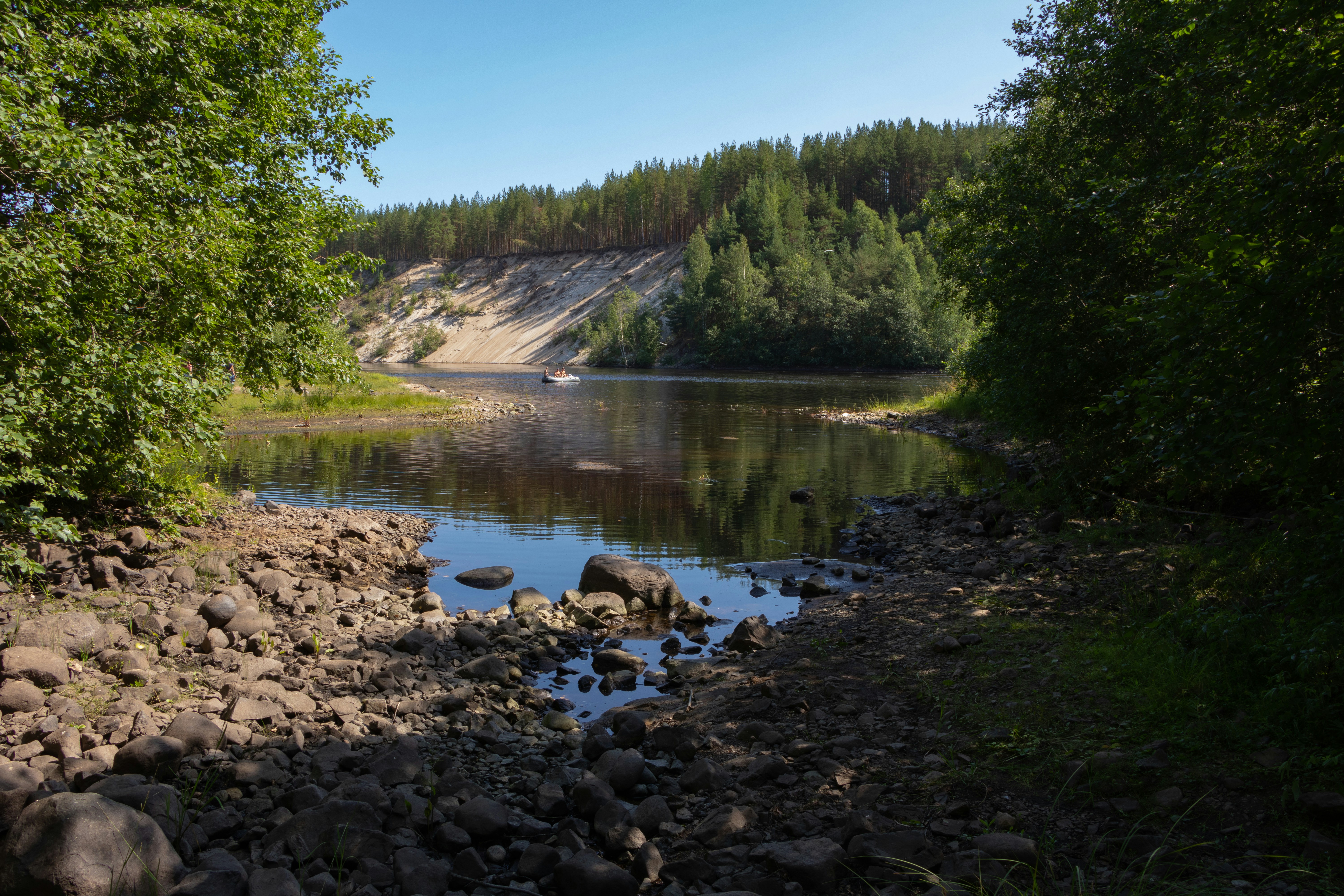 Tranquil River Bend Embrace