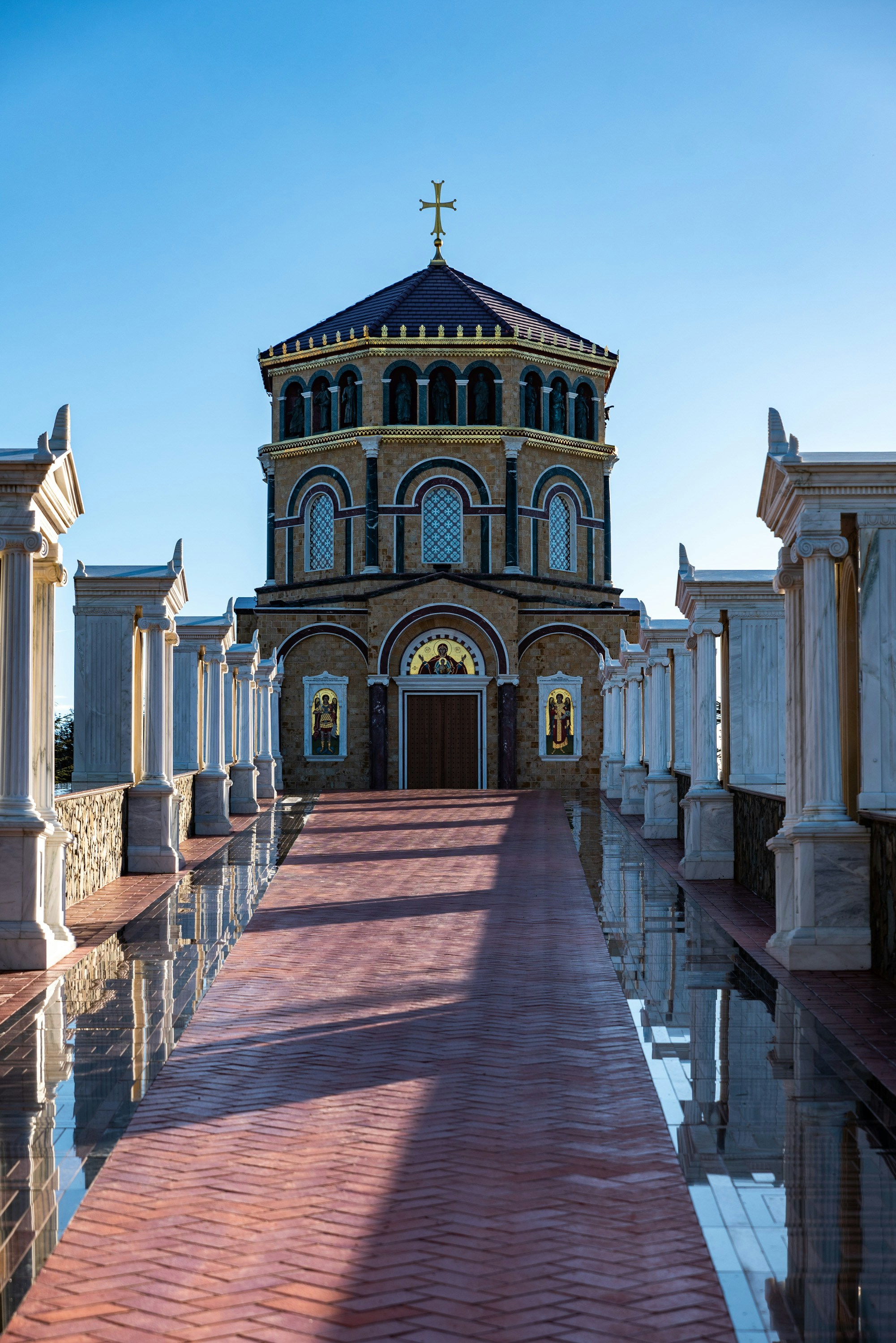 The Lanterned Apse: Pathway to the Church of Cross and Columned Porticoes