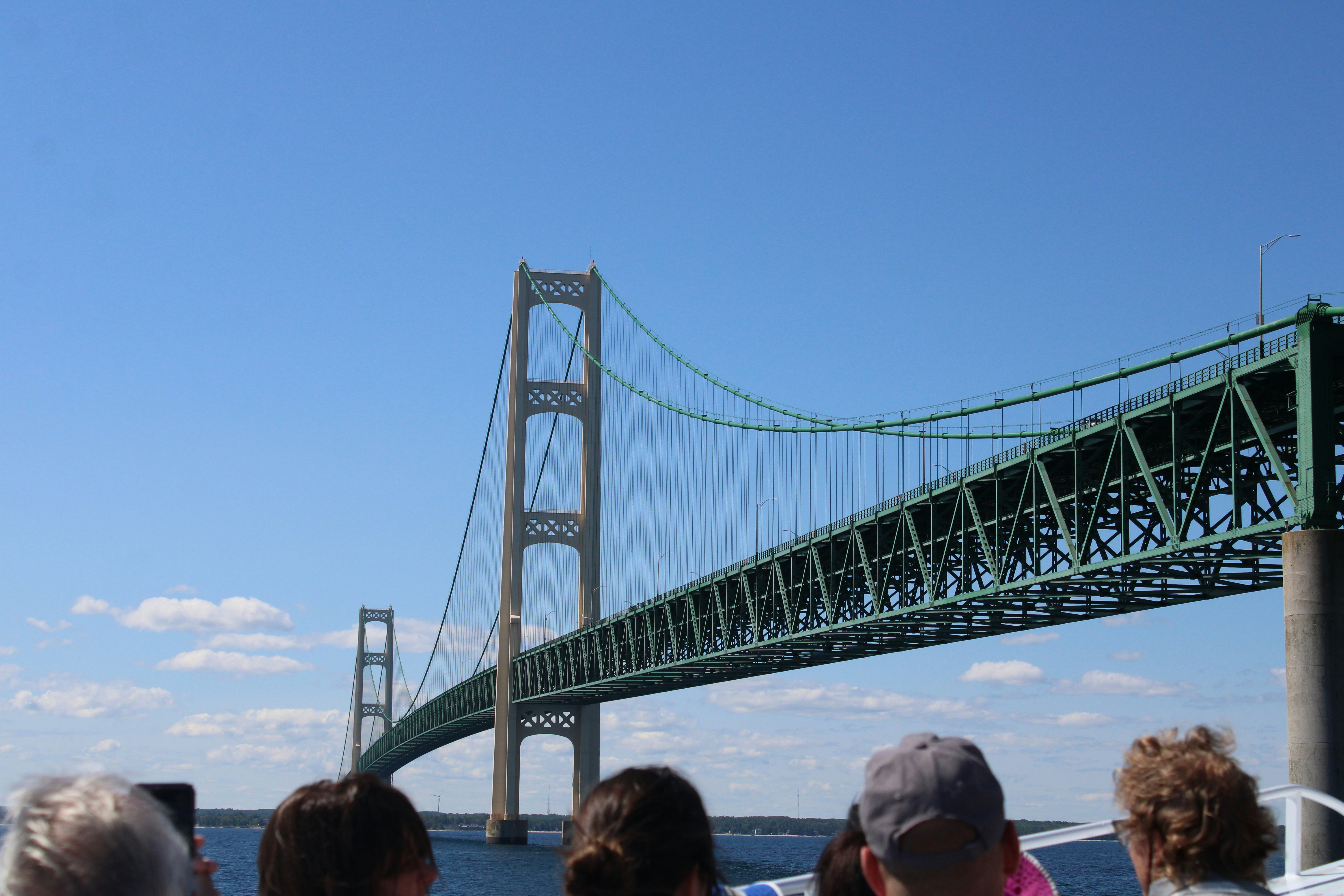 People on bridge during daytime photo – Free Mackinac bridge Image on ...