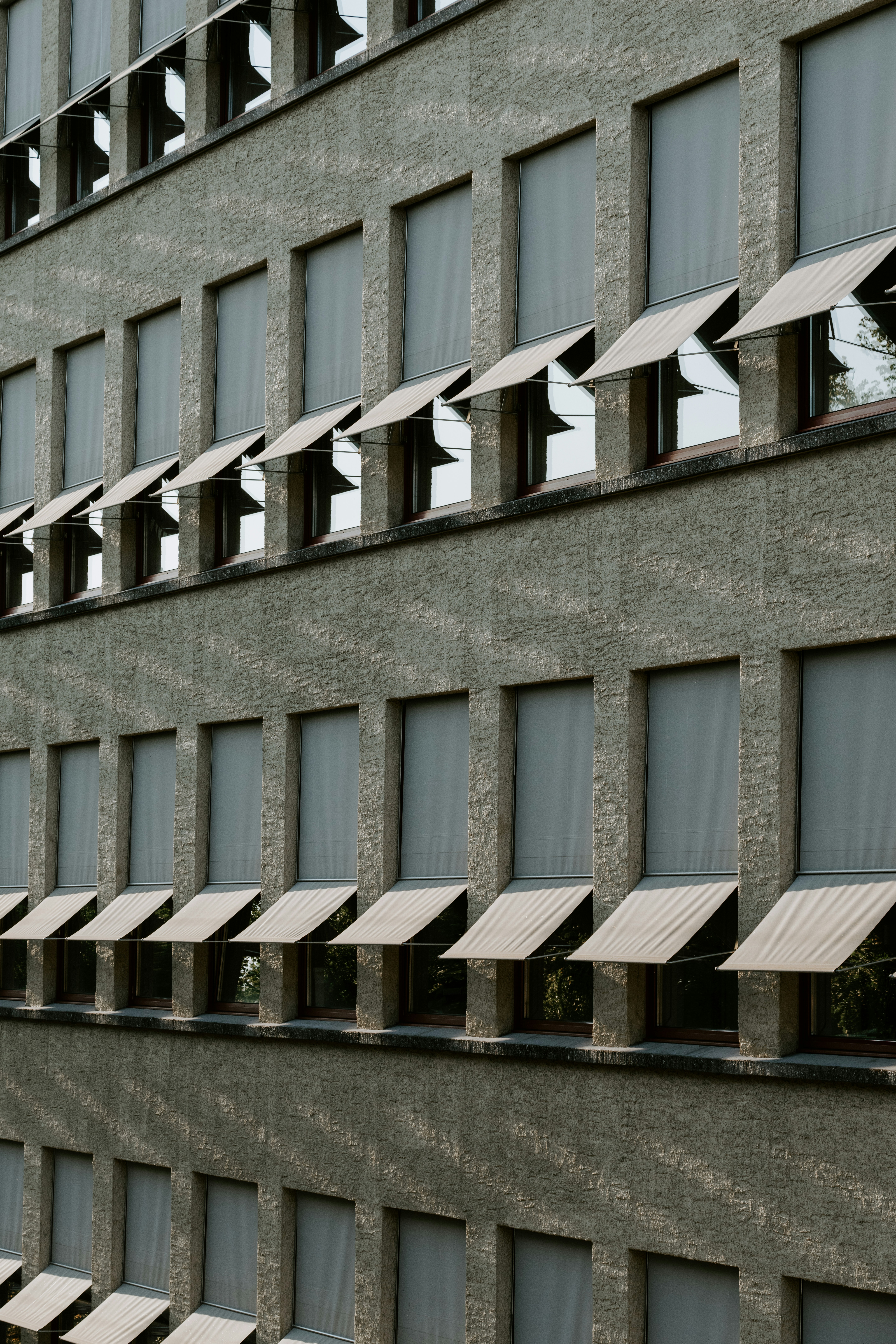 Rhythm of Shaded Rectangles: A Diagonal Facade Study