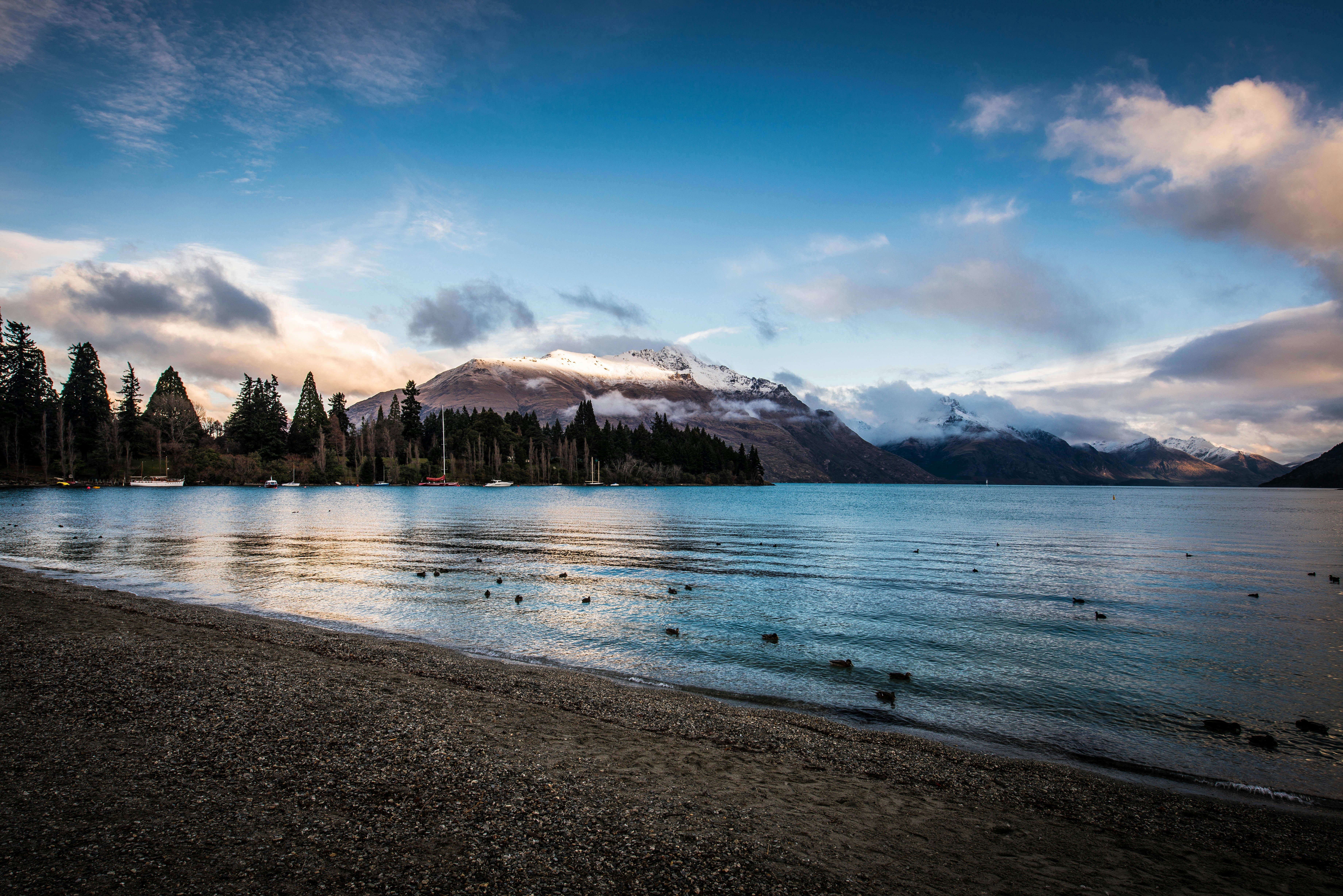 Serene Lakeside at Dusk