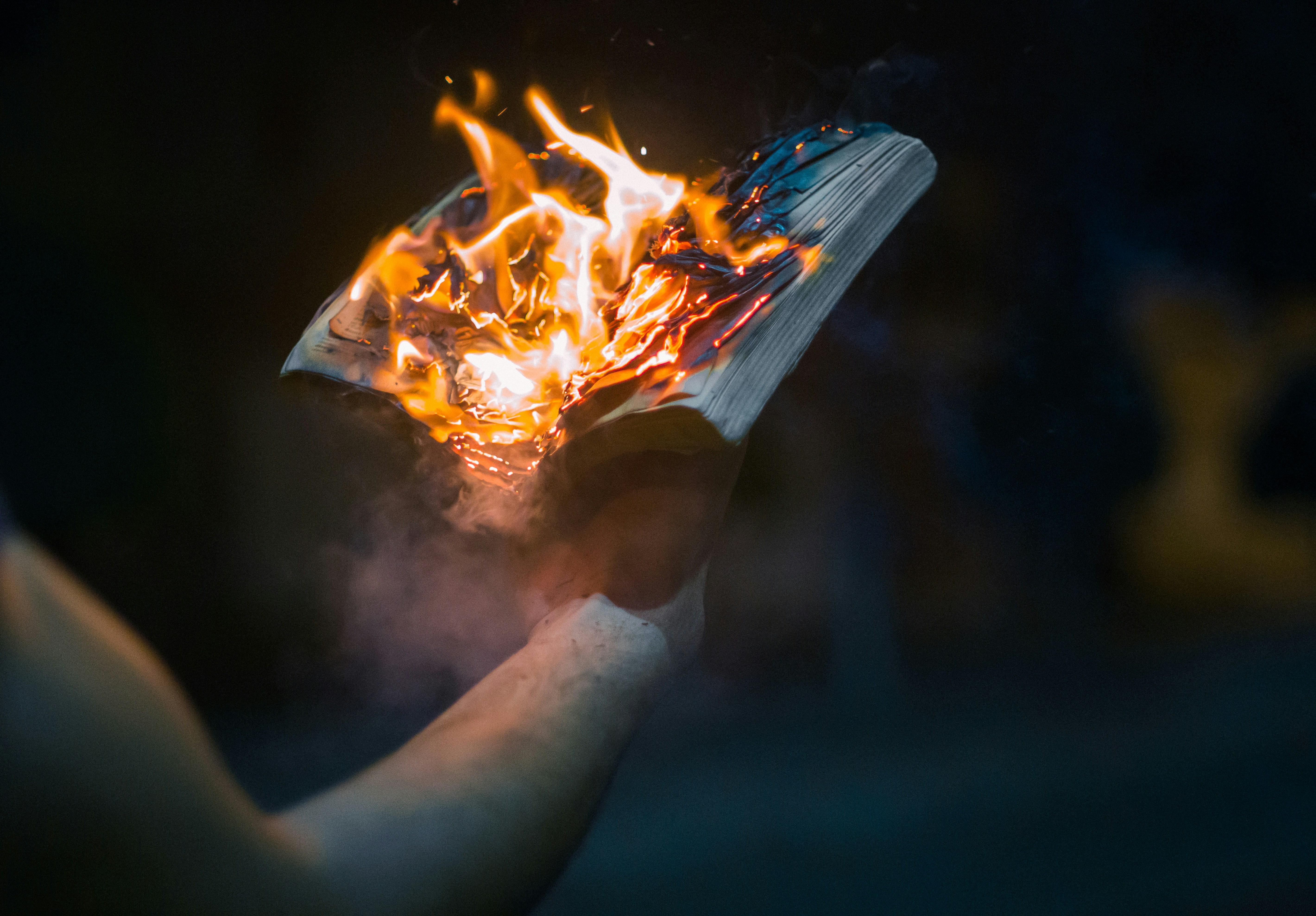 Person holding fire during nighttime photo – Free Fire Image on Unsplash