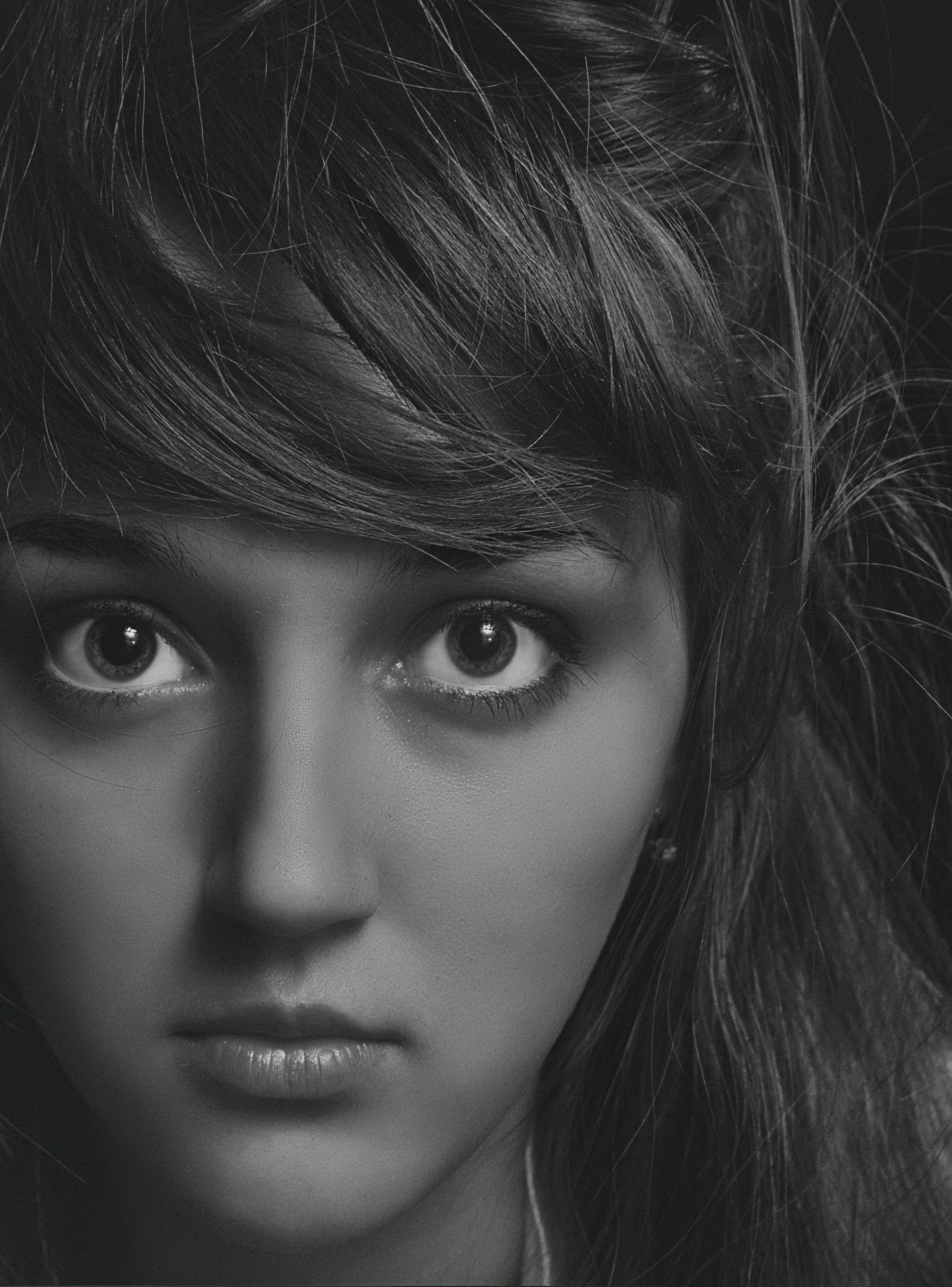 Grayscale photo of womans face photo – Free Human Image on Unsplash