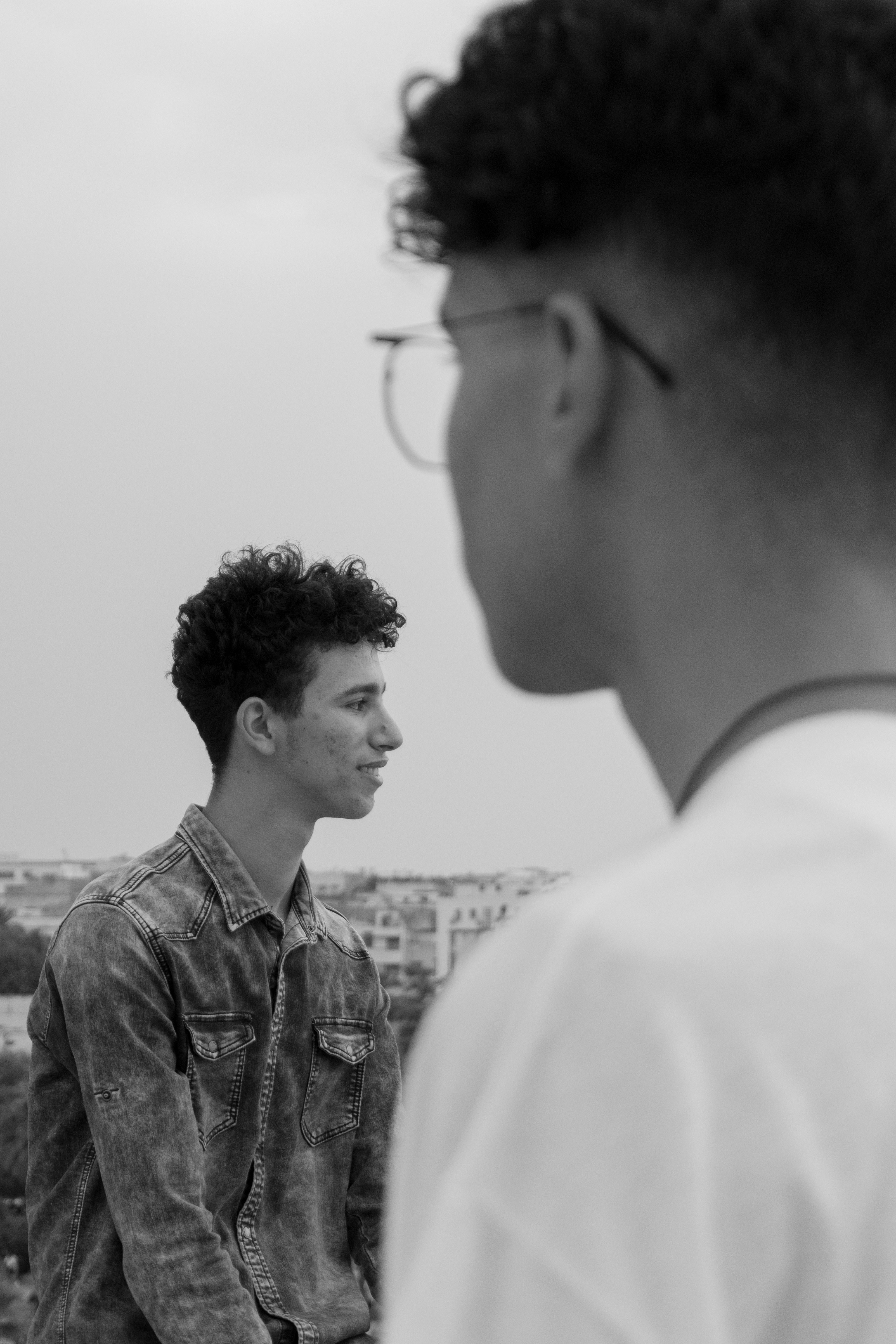 Grayscale photo of 2 men photo – Free Meknes Image on Unsplash