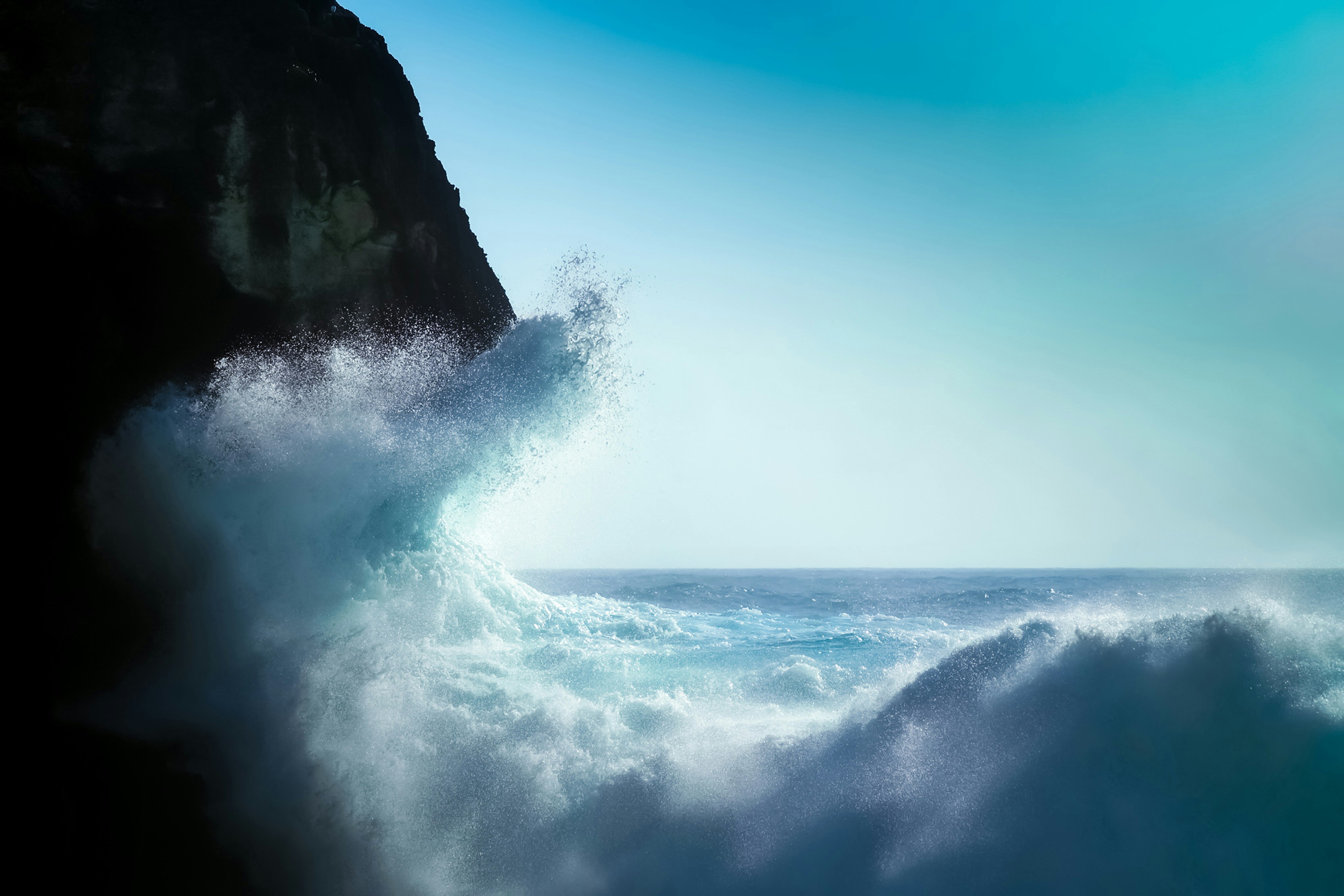 Ocean waves crashing on rocky shore during daytime photo – Free Splash ...