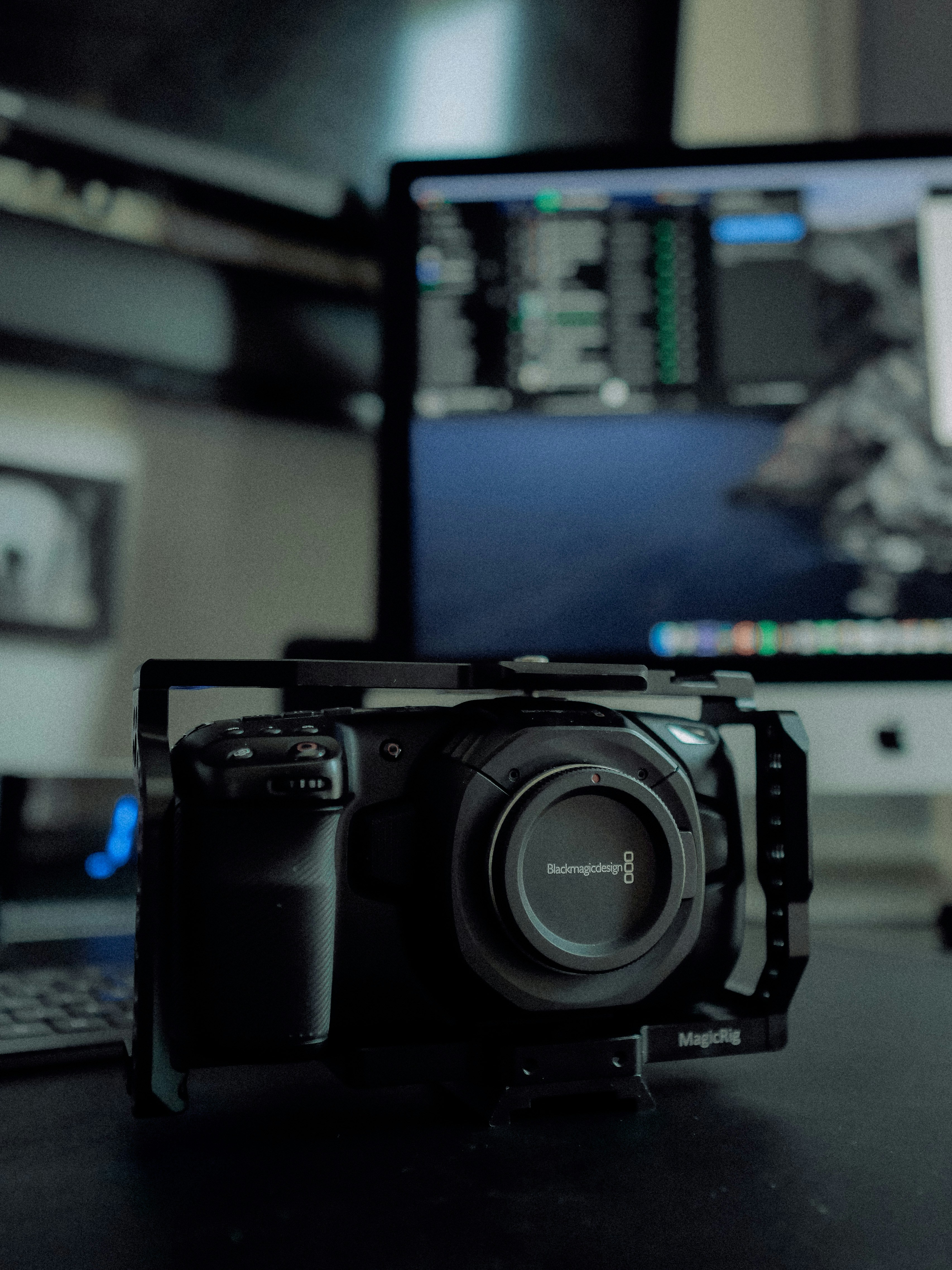 Black nikon dslr camera on black laptop computer photo – Free Wallpaper ...