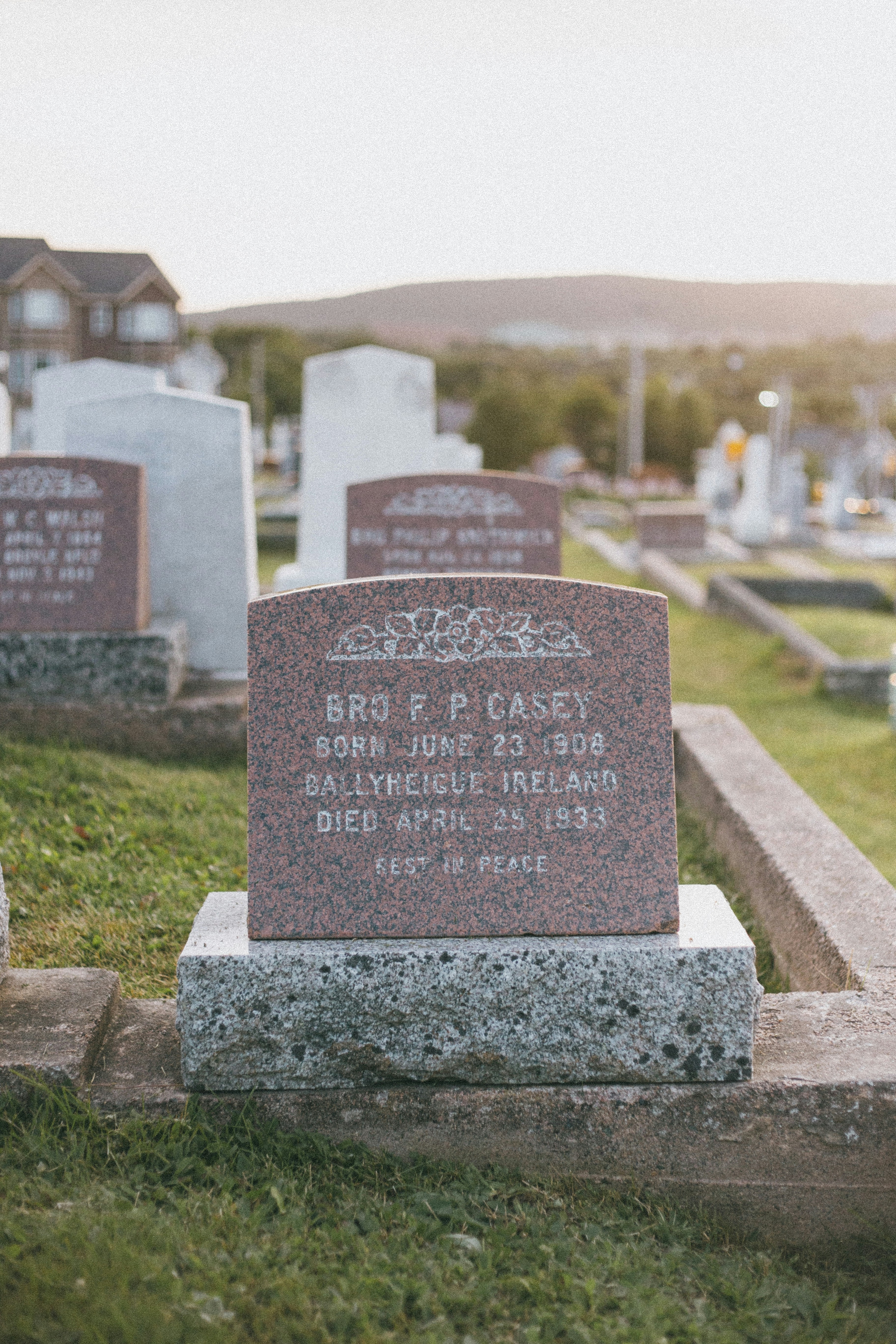 Gray tomb stone on green grass field during daytime photo – Free Grey ...