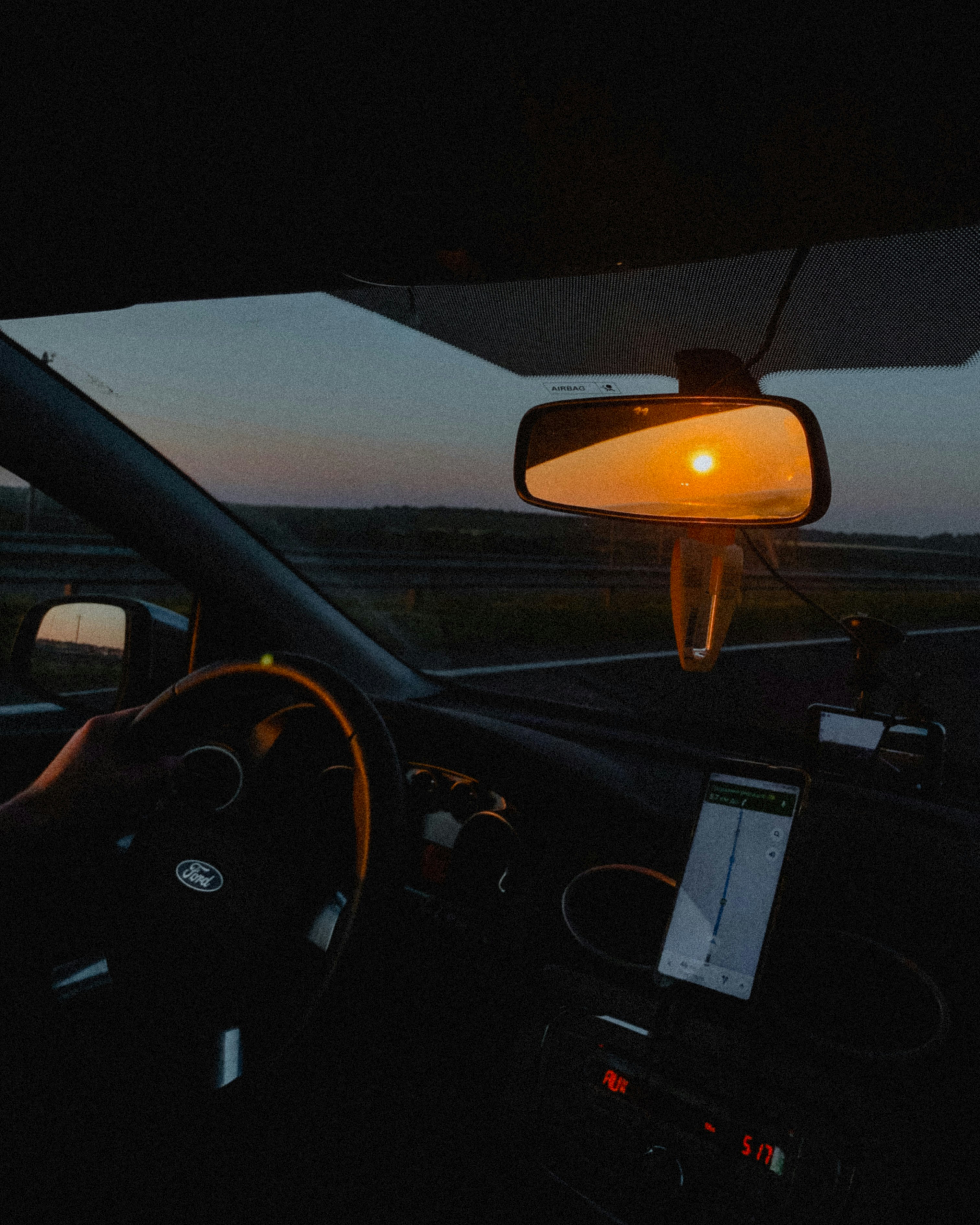Journey's End: A Sunset Reflection