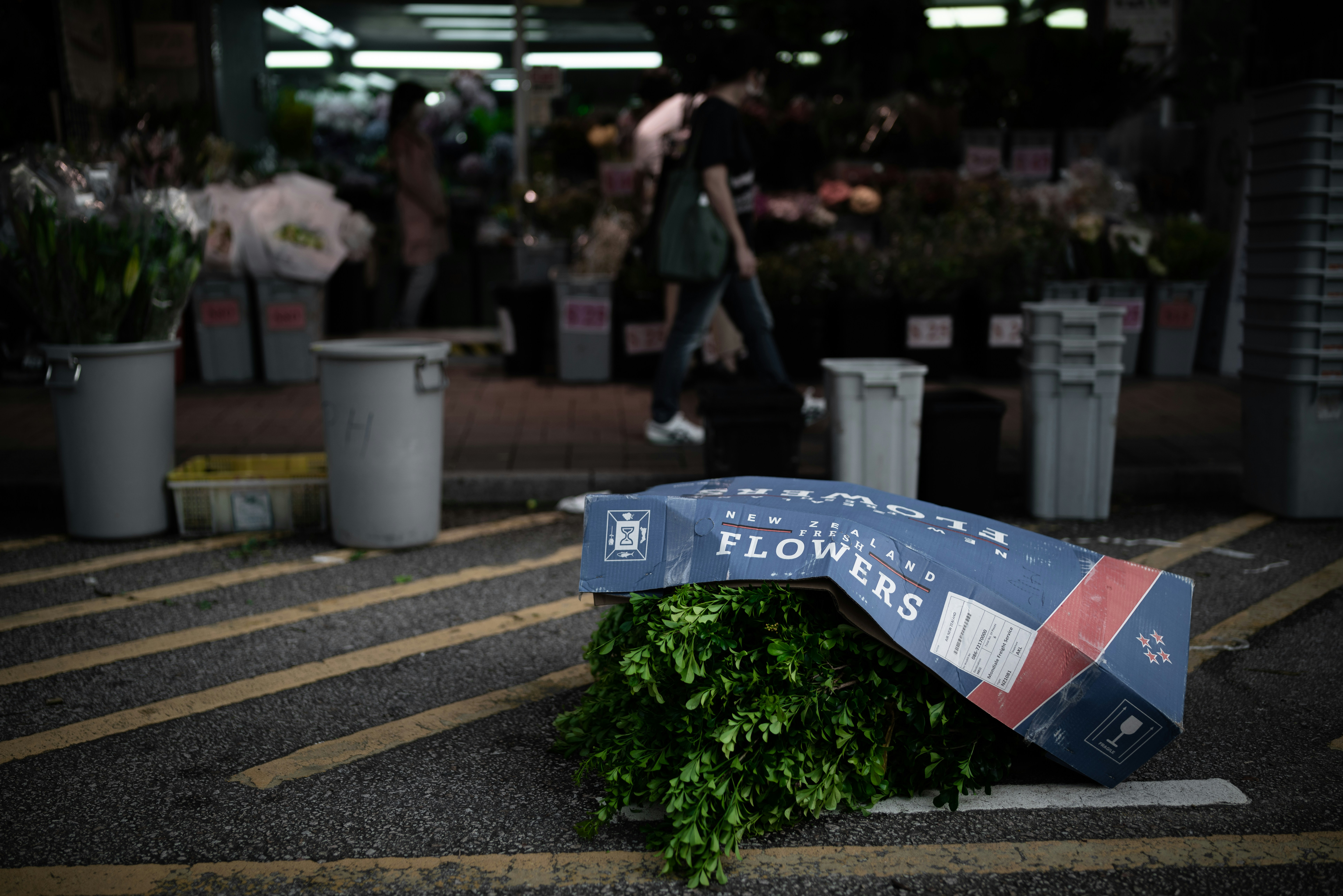 Un bouquet de fleurs qui reposent sur le sol photo – Photo Hong Kong ...