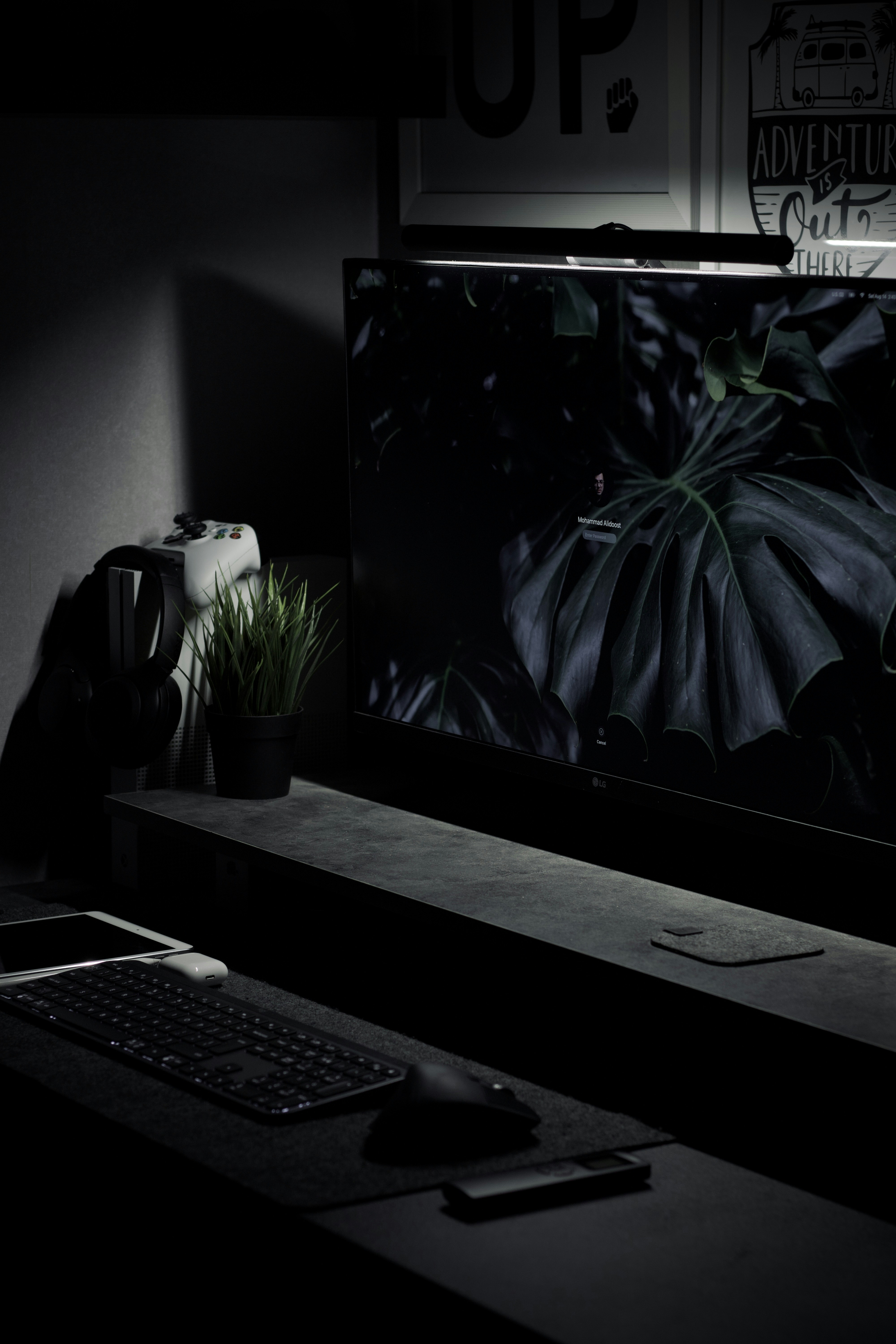 Black computer keyboard beside black computer monitor photo – Free ...
