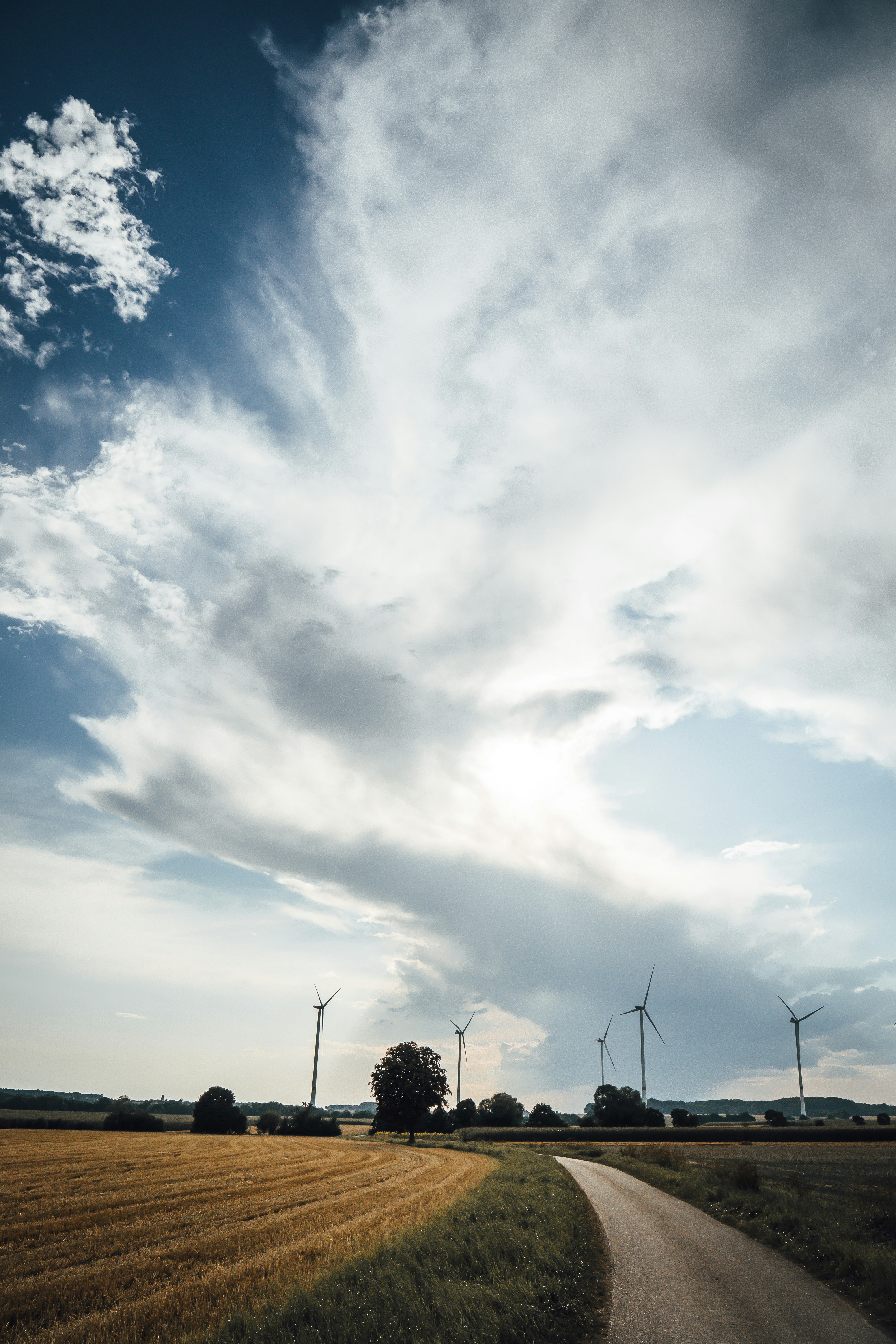 Whispers of the Wind: Turbines Under a Vast Sky