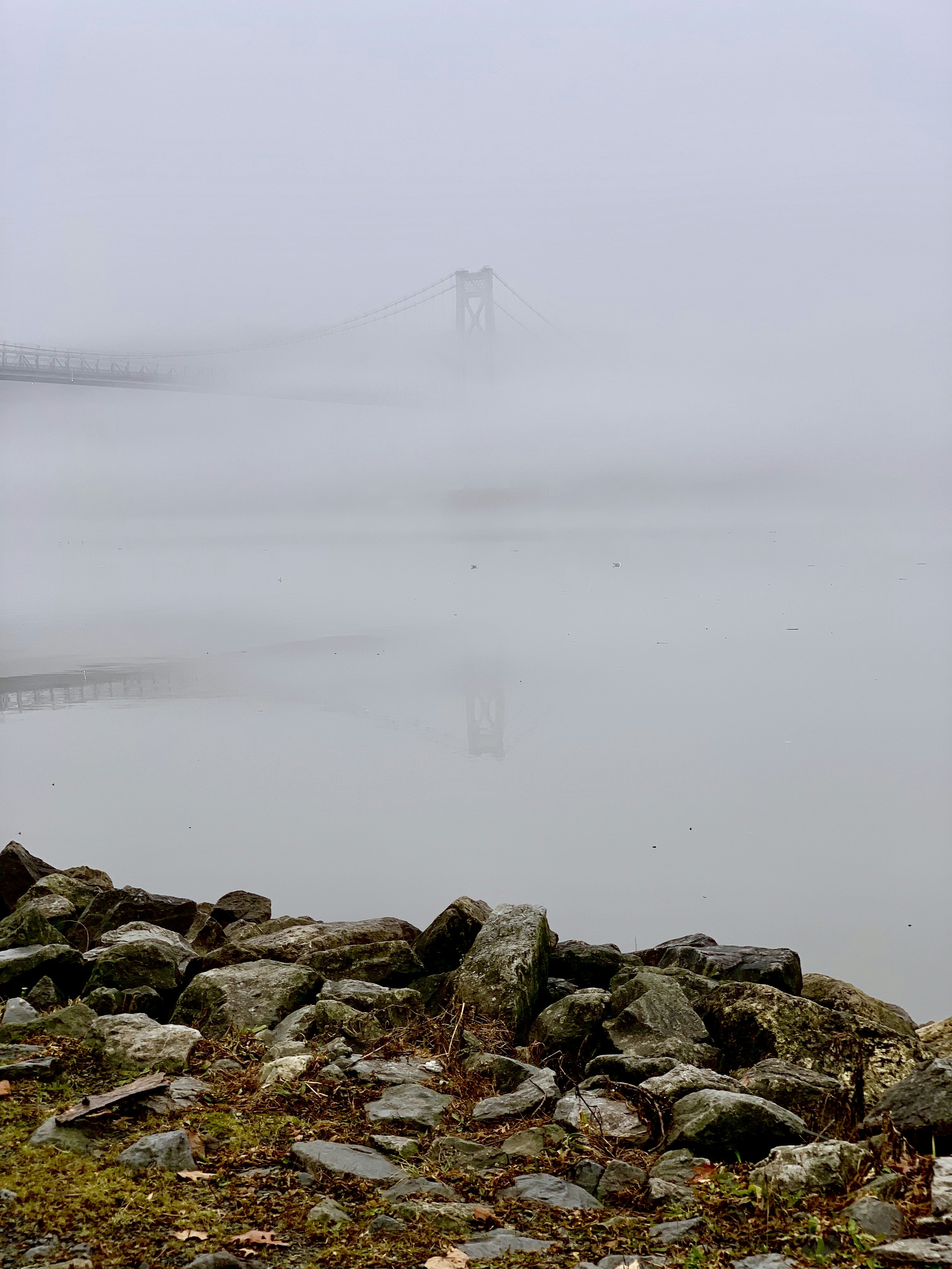 Brown rocks near body of water during daytime photo – Free Fog Image on ...