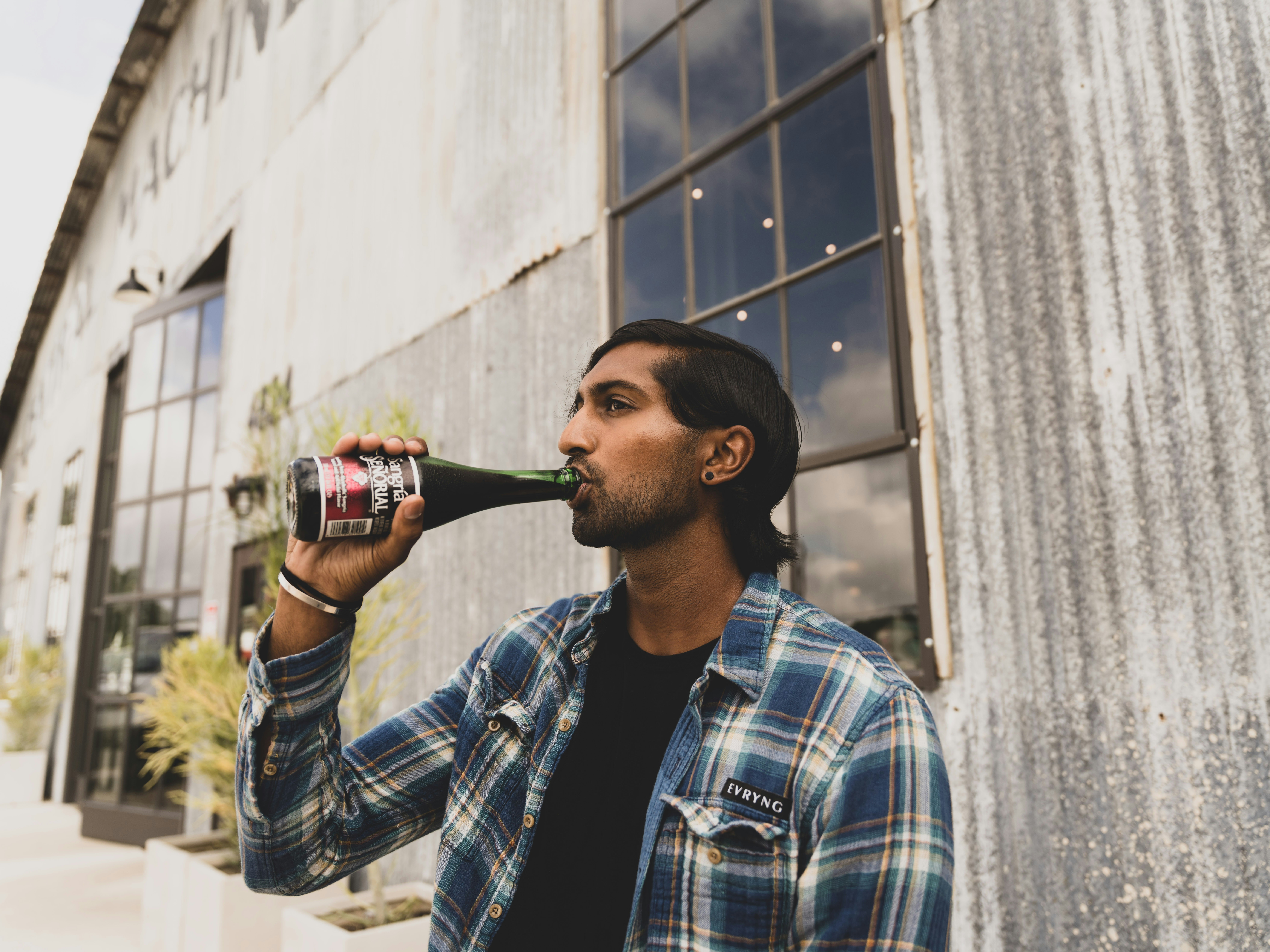 Hydration Break at the Industrial Pose