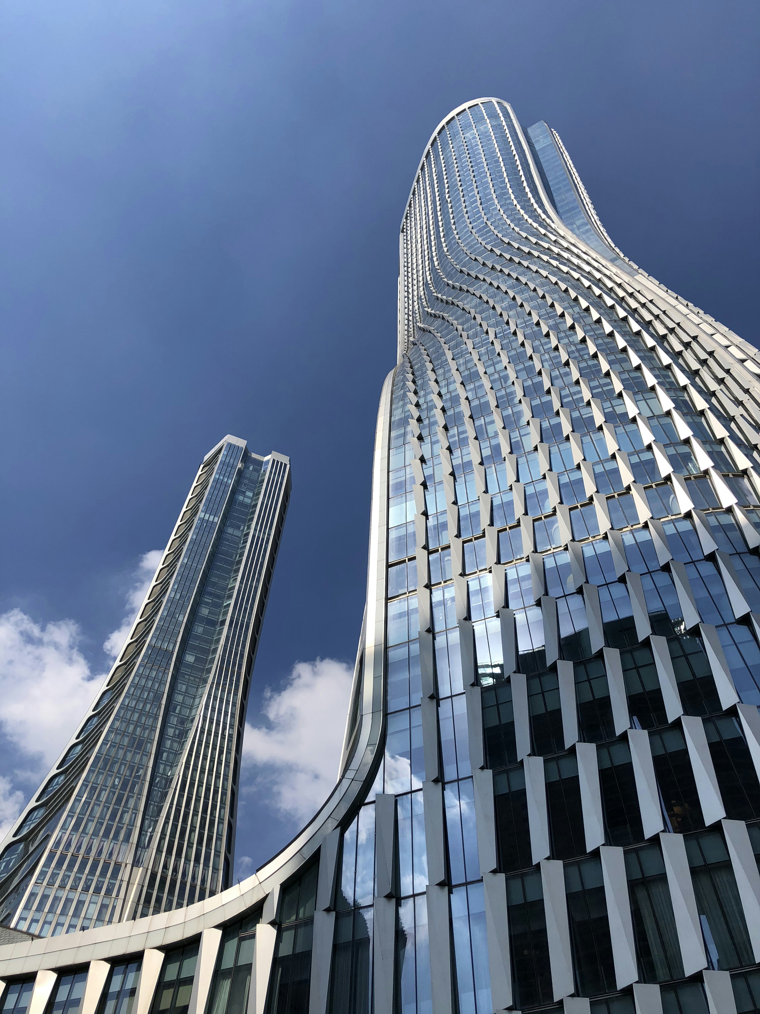 Reffles City Hangzhou | low angle photography of high rise building