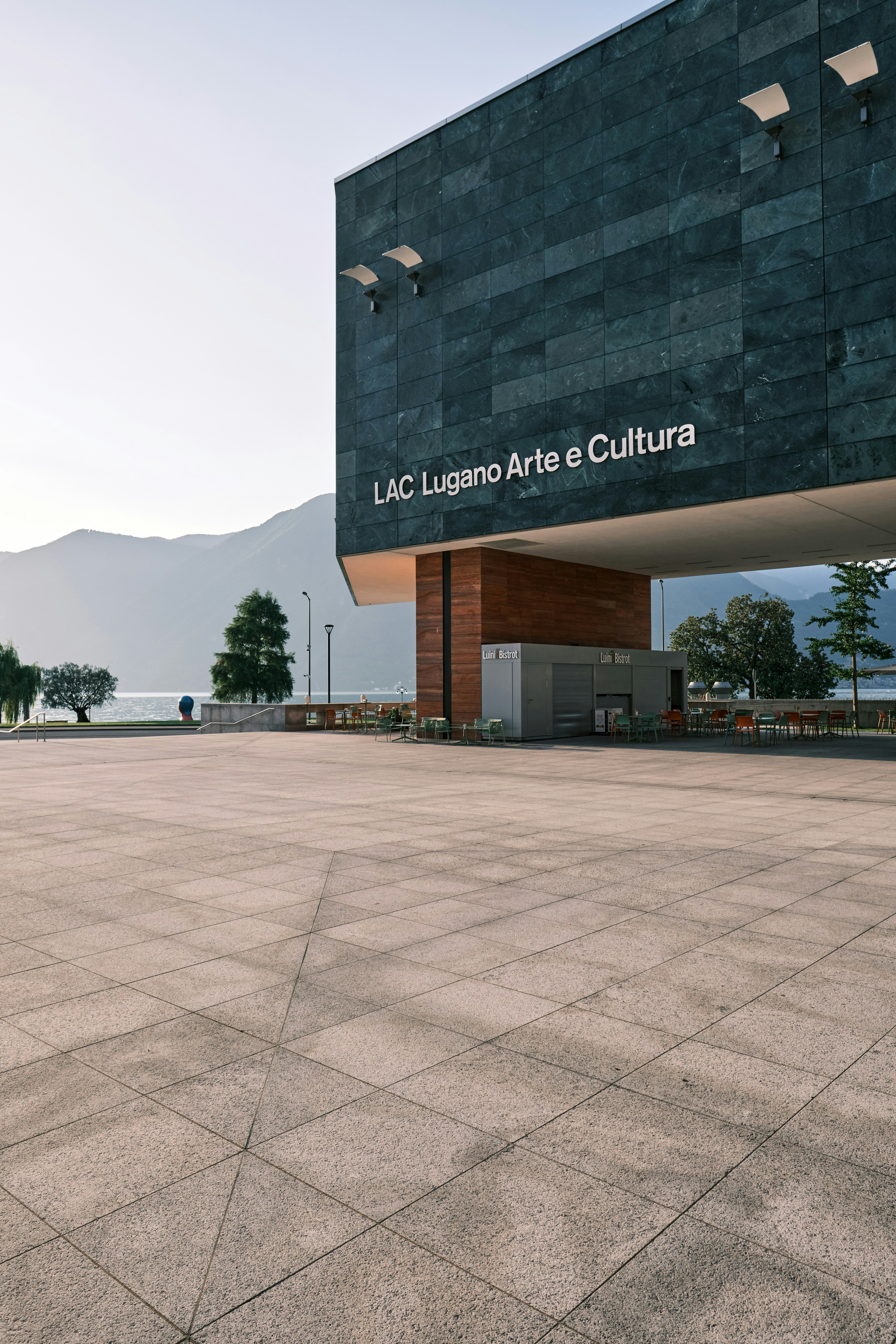 LAC Lugano Arte e Cultura: Facade over Empty Plaza