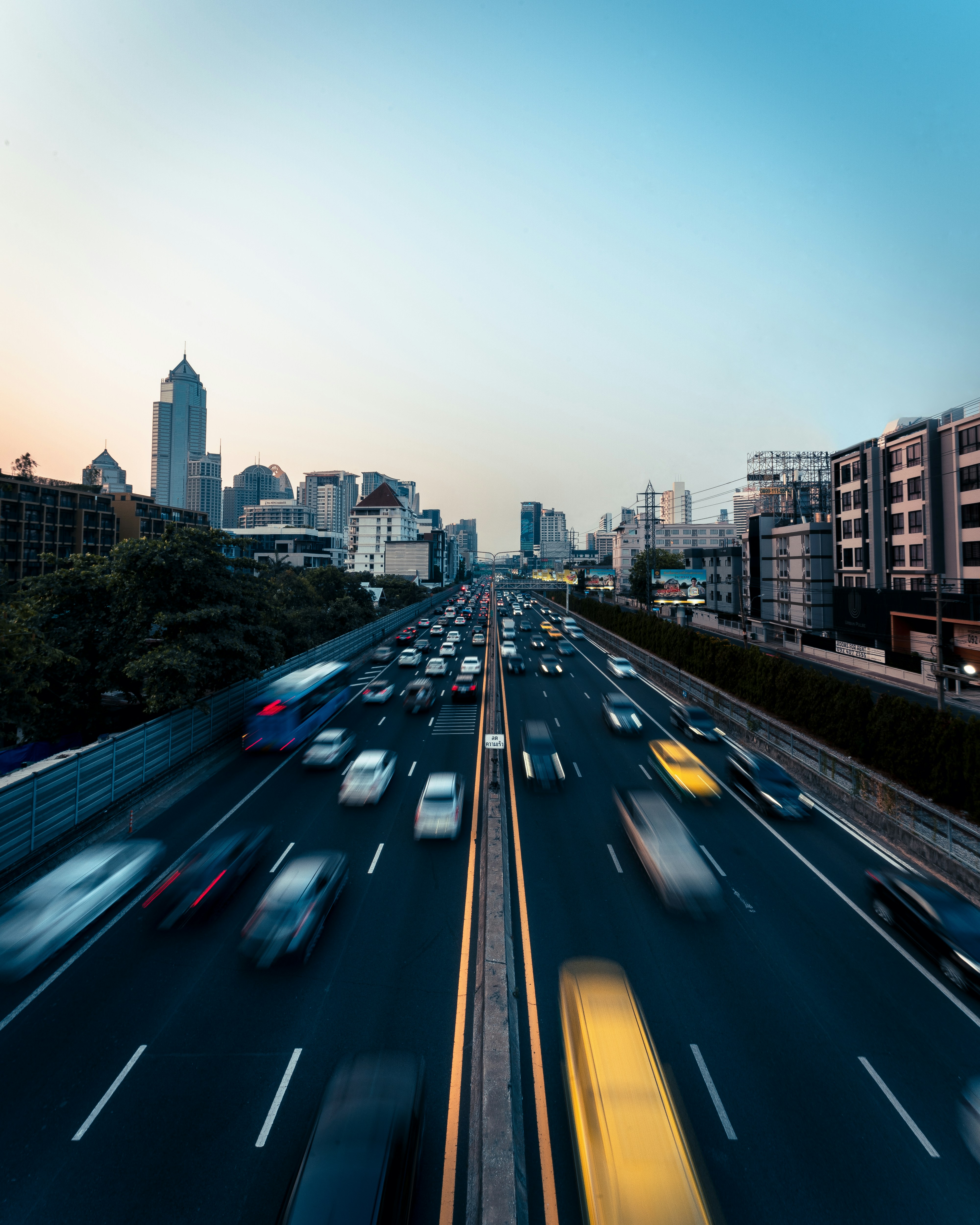 Cars on road near city buildings during daytime photo – Free Bangkok ...