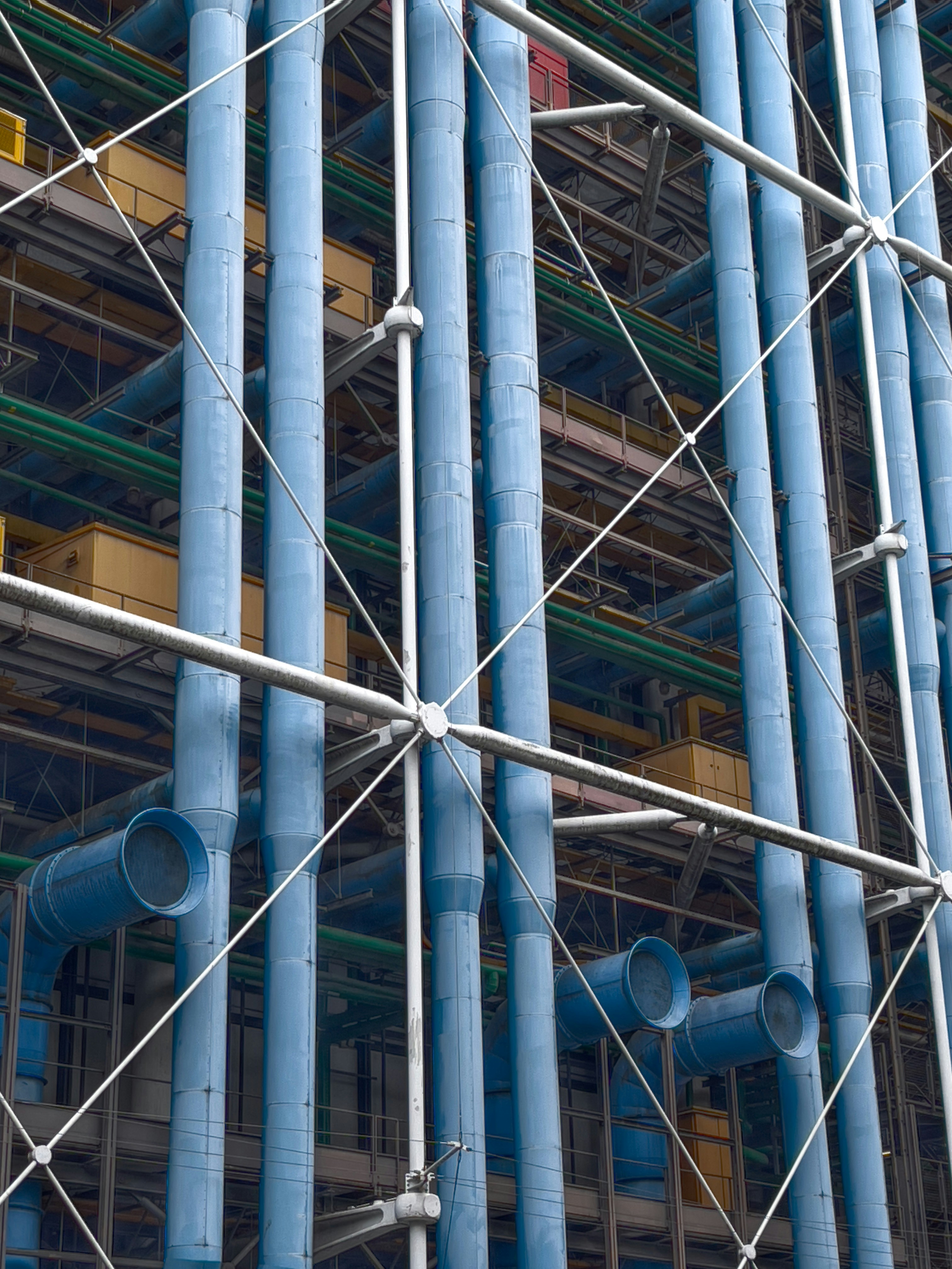 White metal electric post during daytime photo – Free Centre pompidou ...