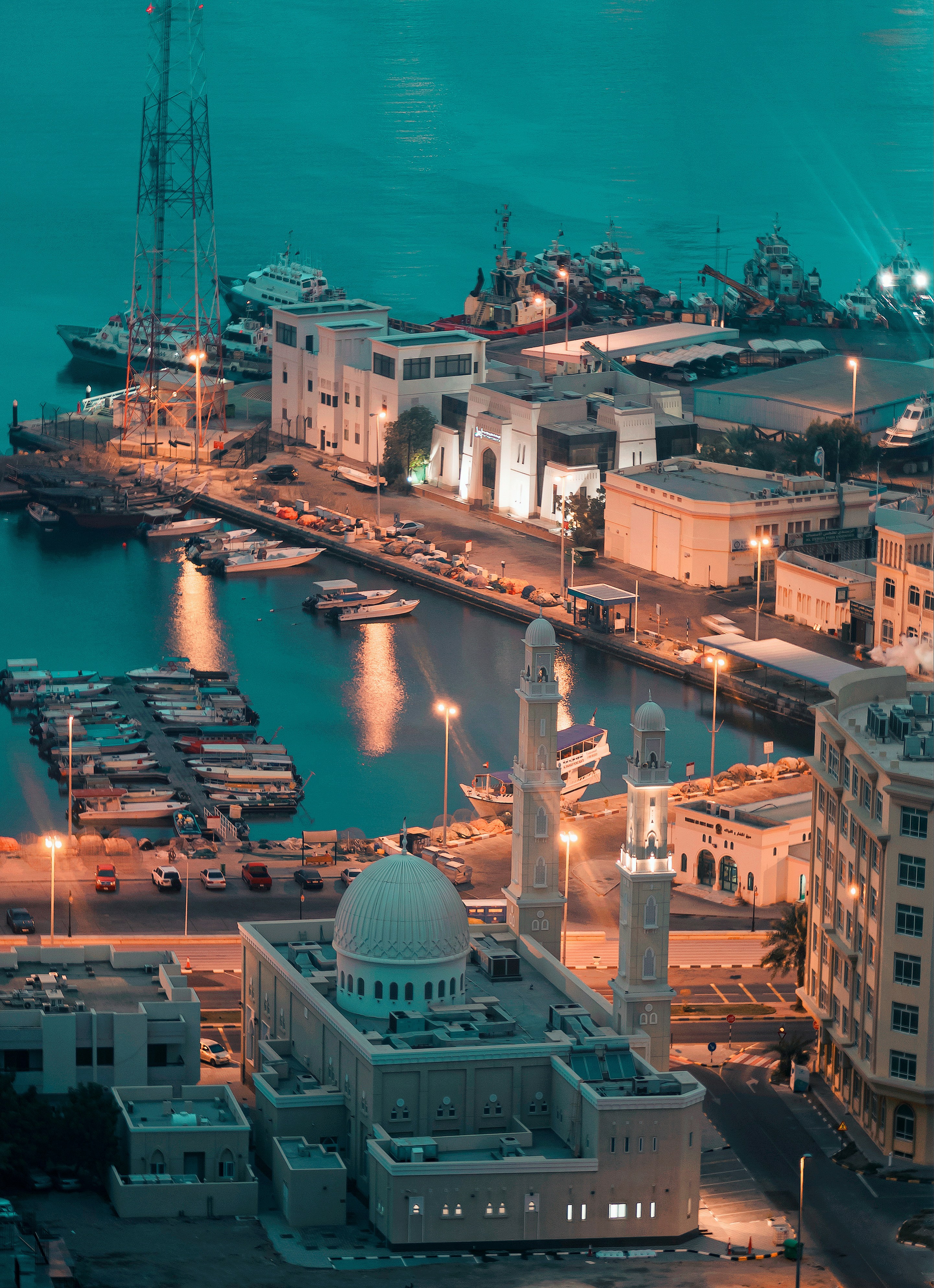 Harbor Reflections: A Glimpse of Urban Serenity