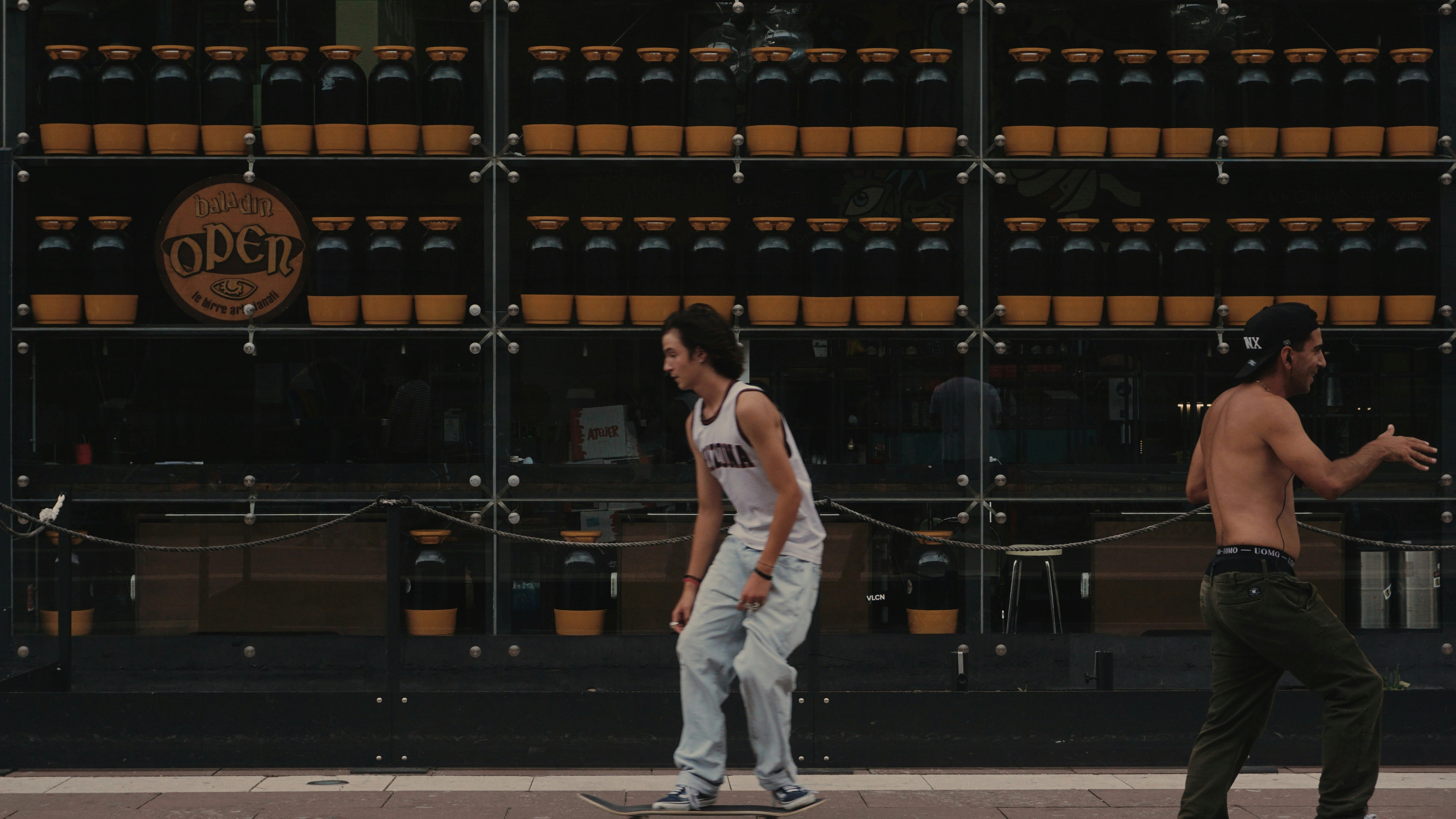 Young Skater in Turin downtown.
Piazza valdo fusi, Torino, Italy.