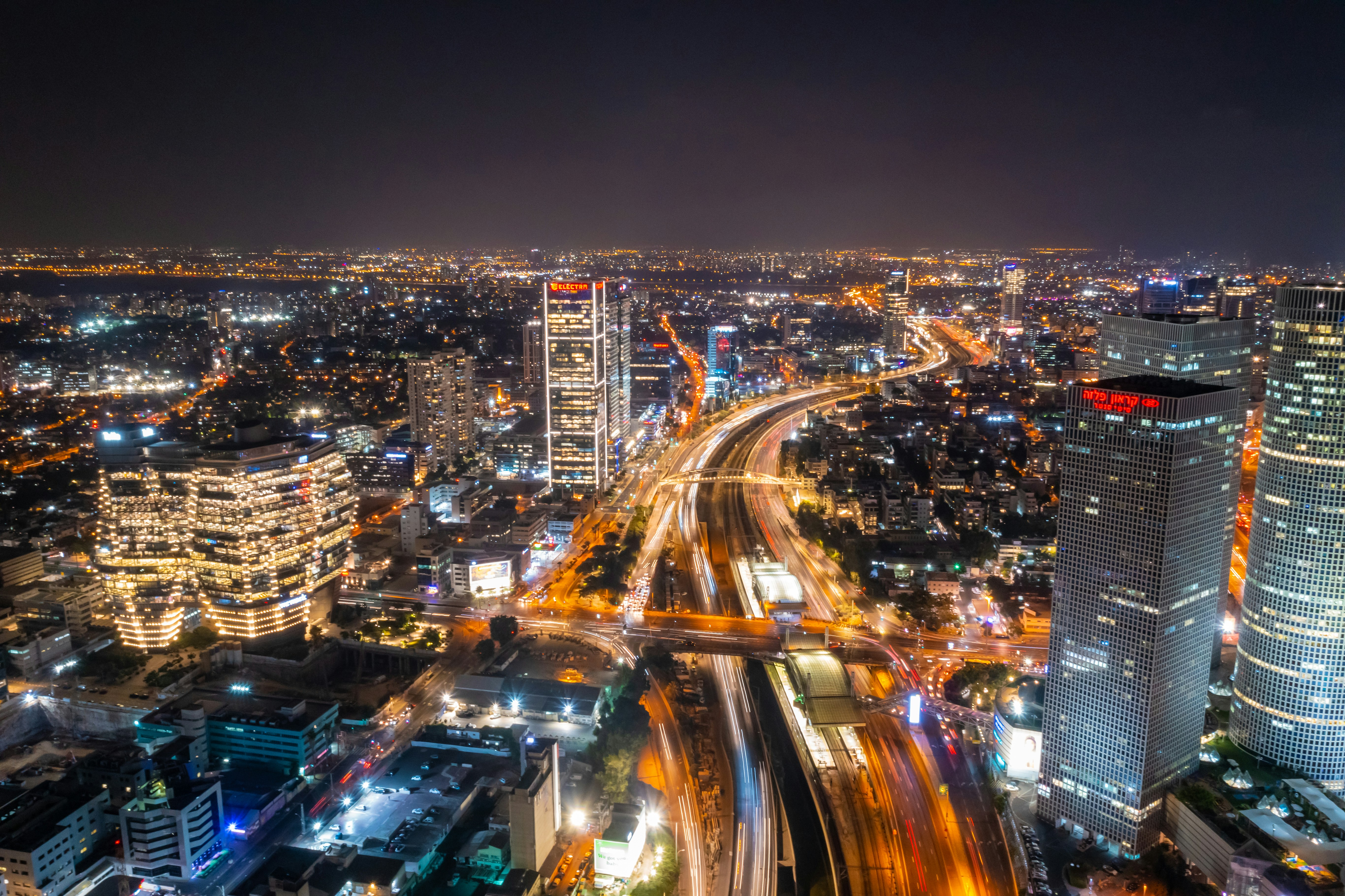 City with high rise buildings during night time photo – Free Urban ...