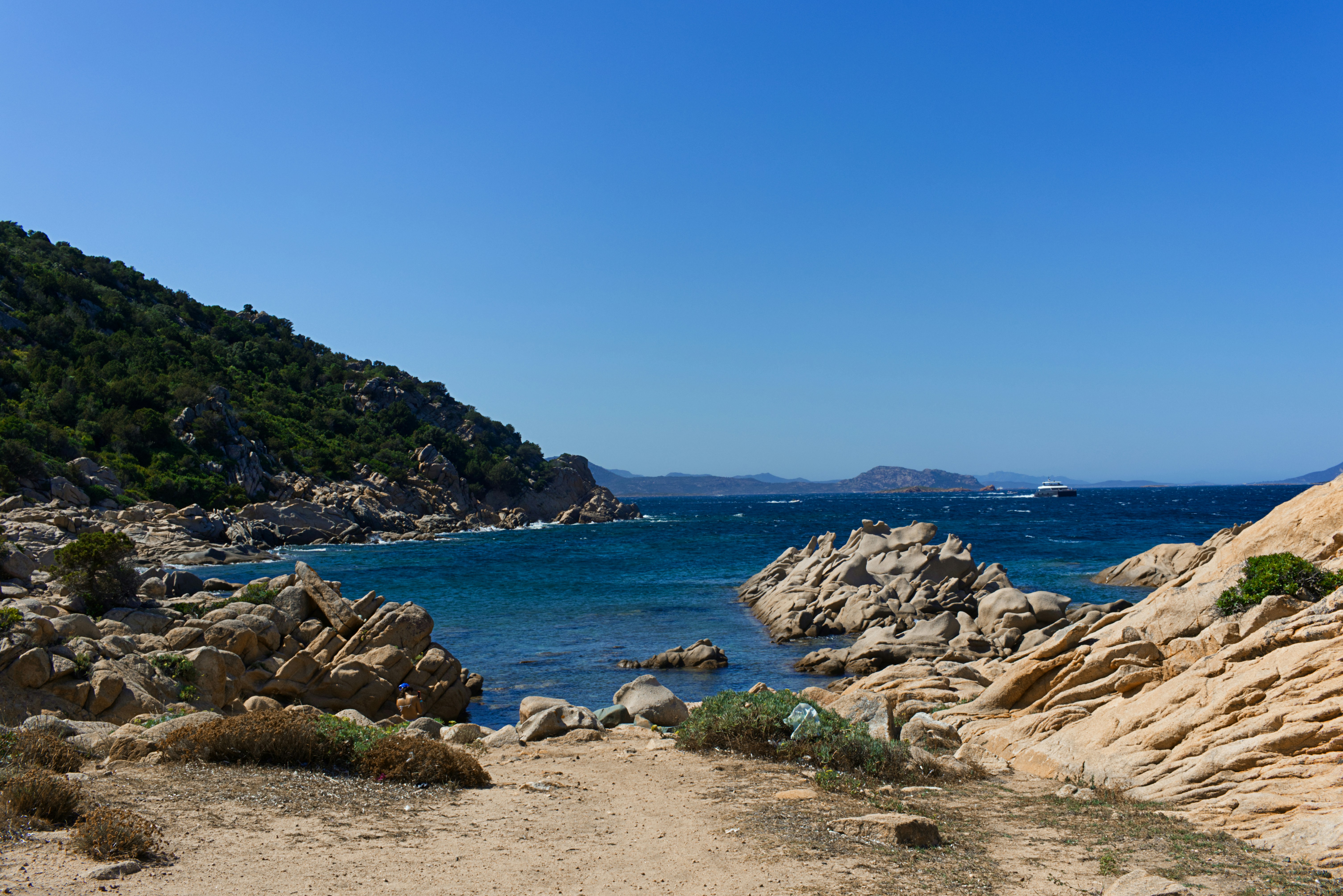 Azure Passage: Rocky Cove Meeting the Open Sea