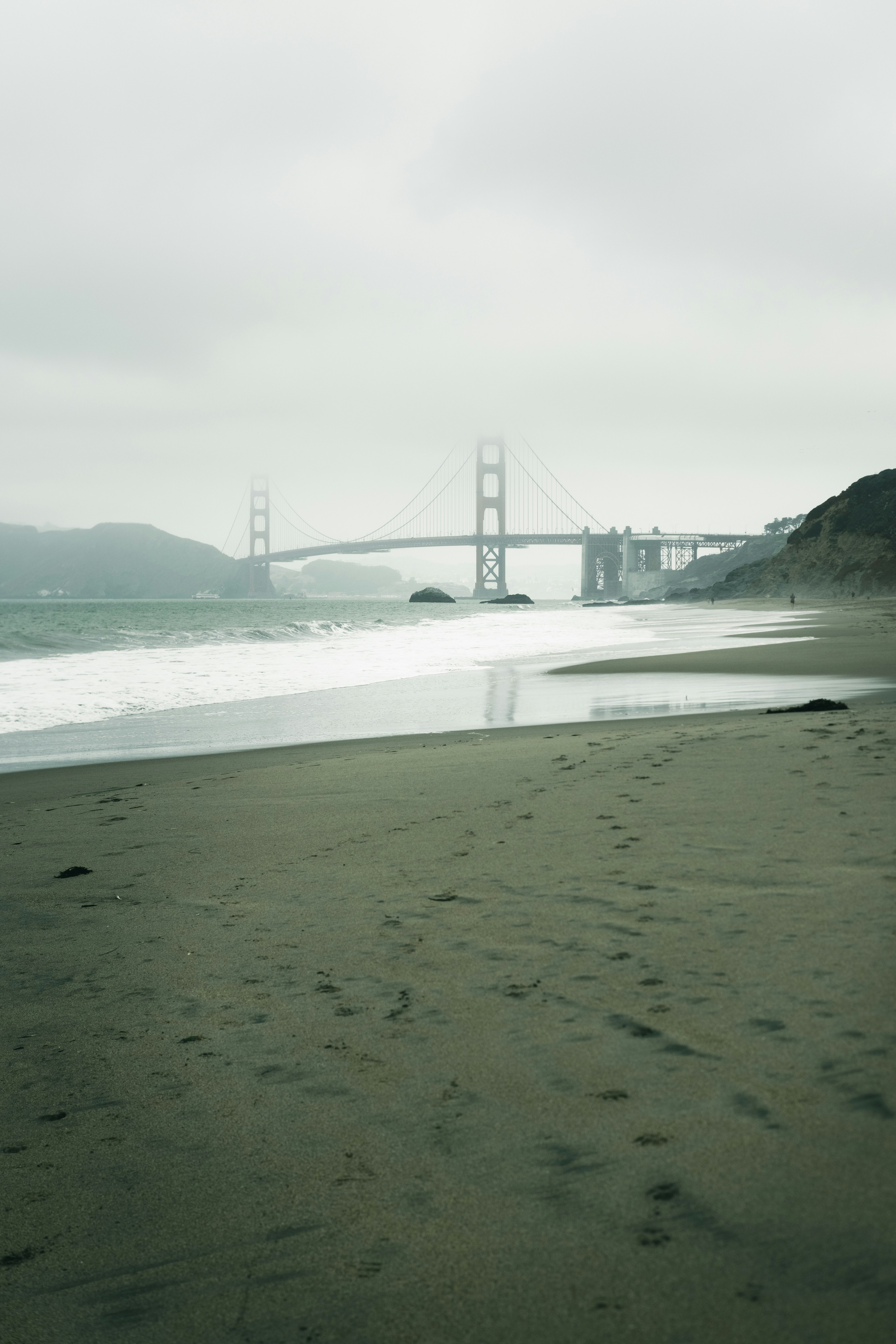 Misty Far Shore under the Golden Gate