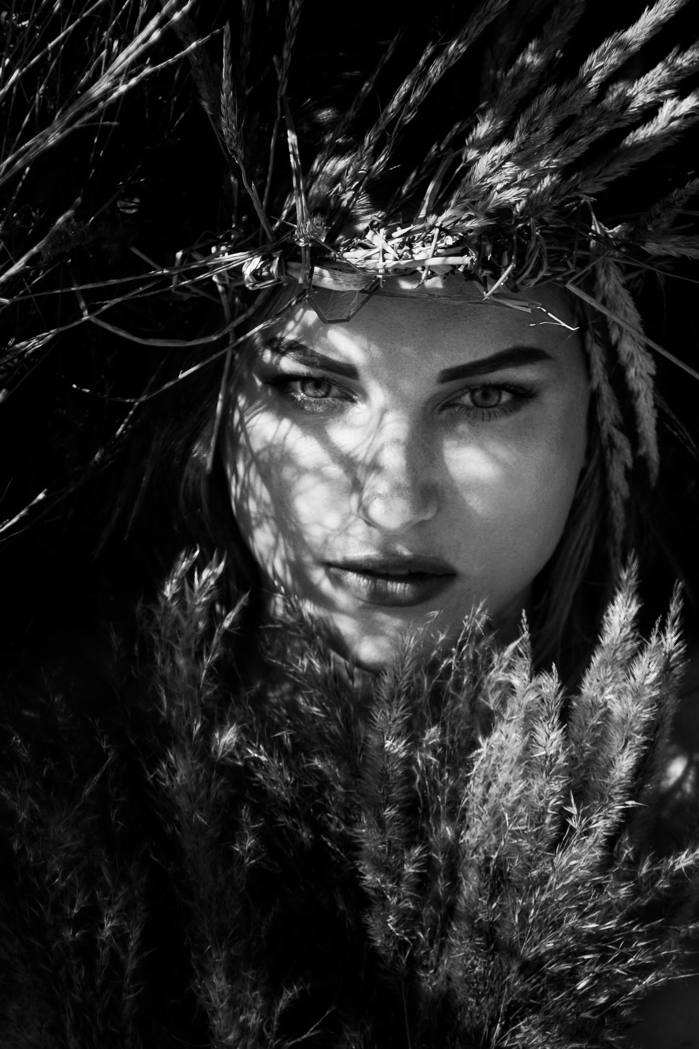 Grayscale photo of woman with curly hair photo – Free Field Image on ...