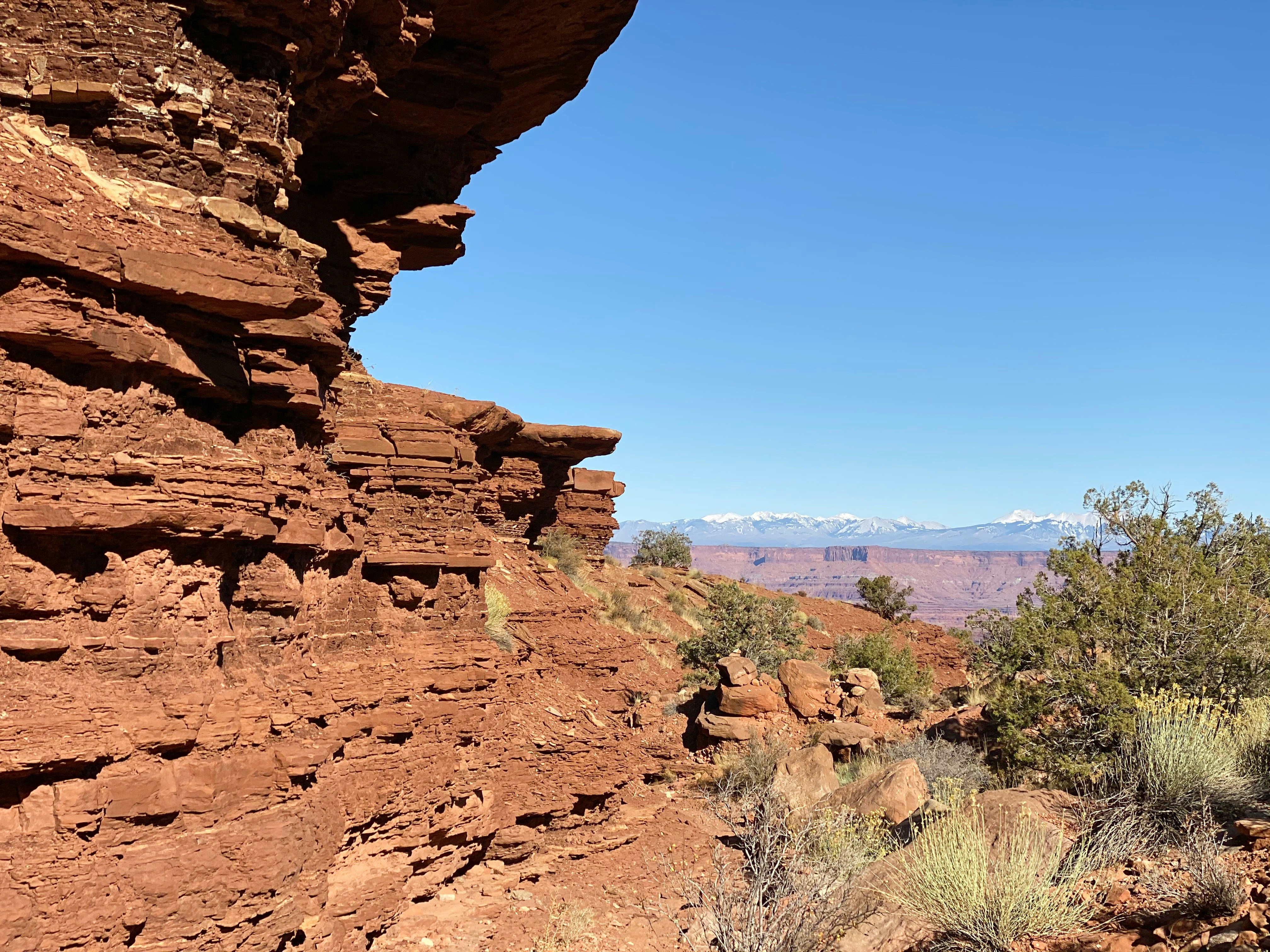 Brown rock formation under blue sky during daytime photo – Free Moab ...