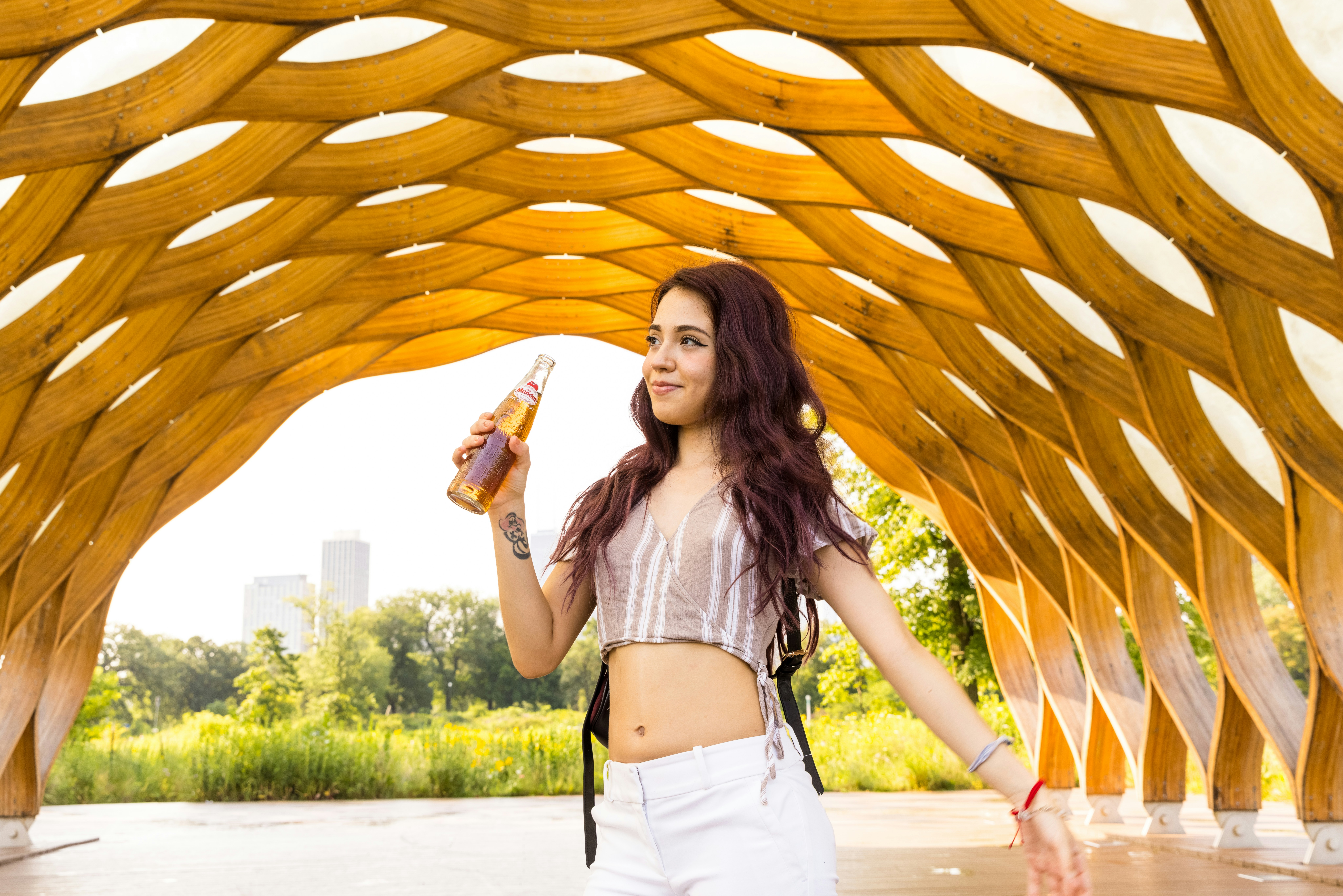 Golden Archways and a Bottle of Sunset