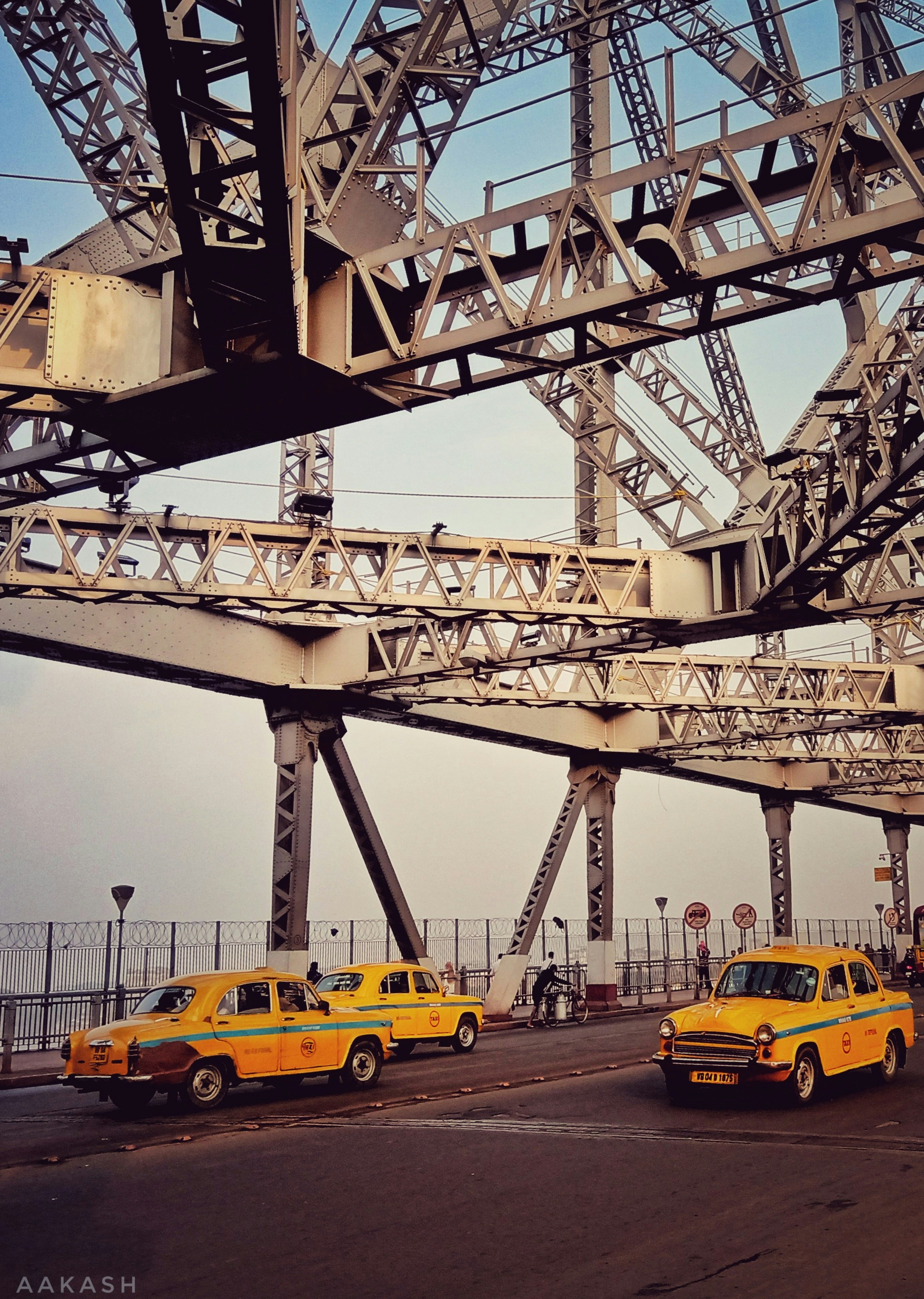 Golden Taxis on a Steel Horizon
