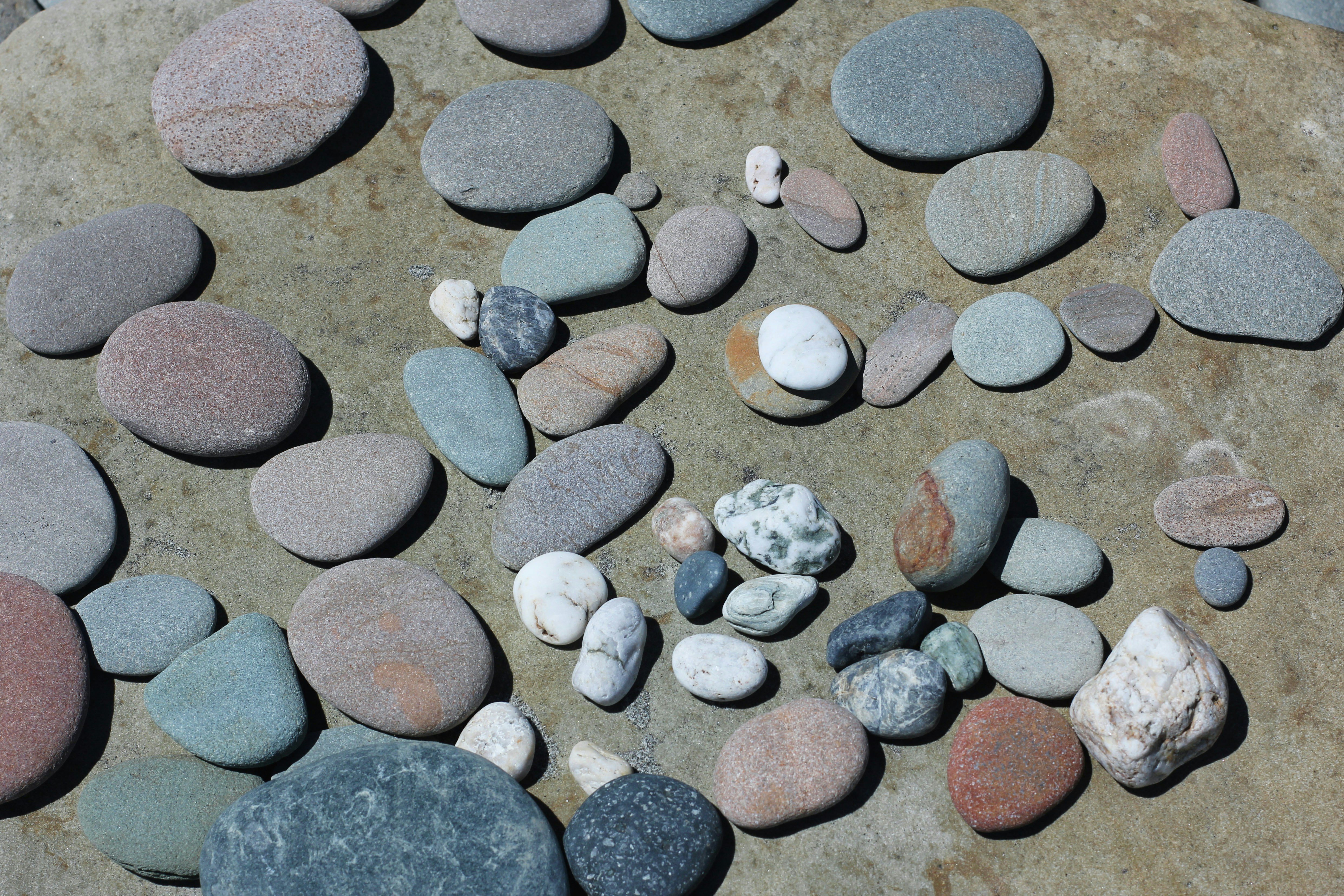Pebble Mosaic on Rough Ground