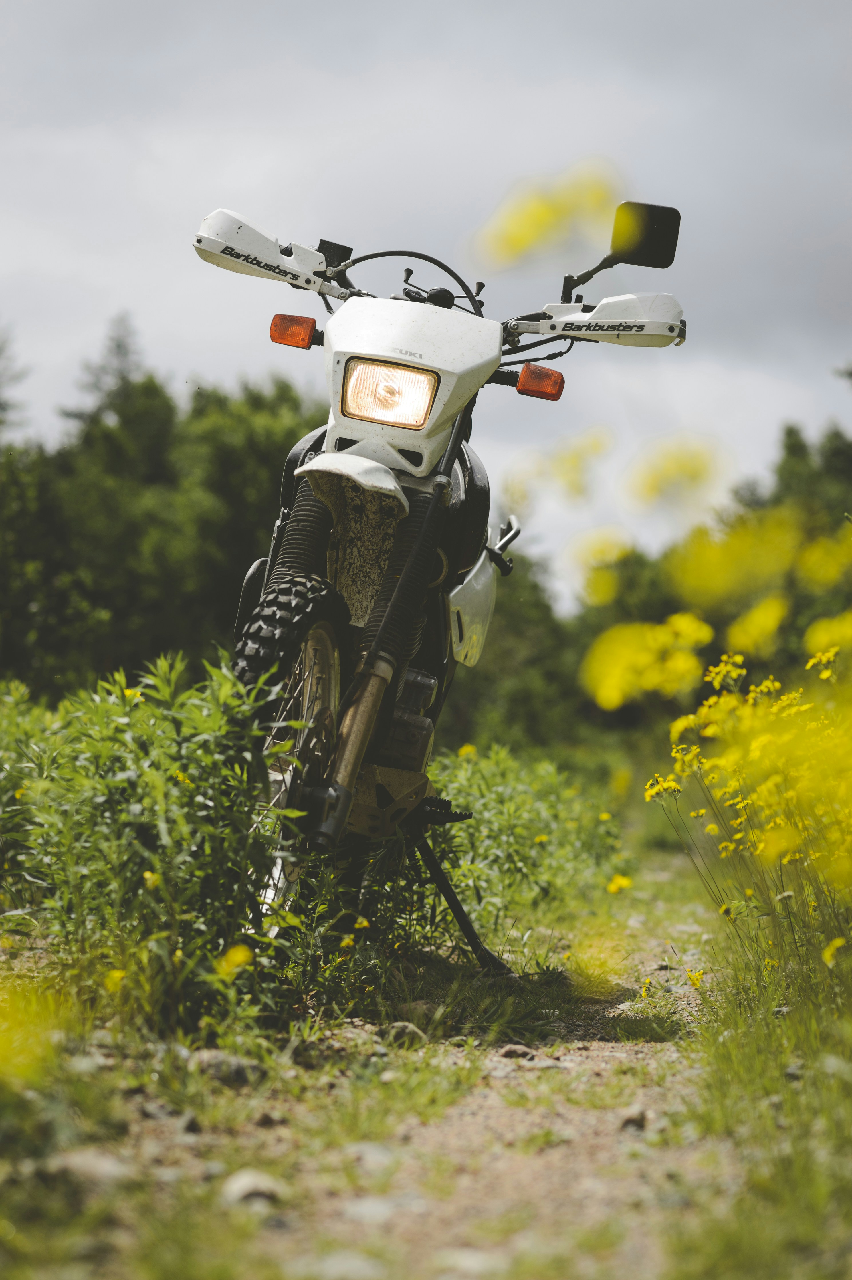 Black and white motorcycle on green grass field during daytime photo ...