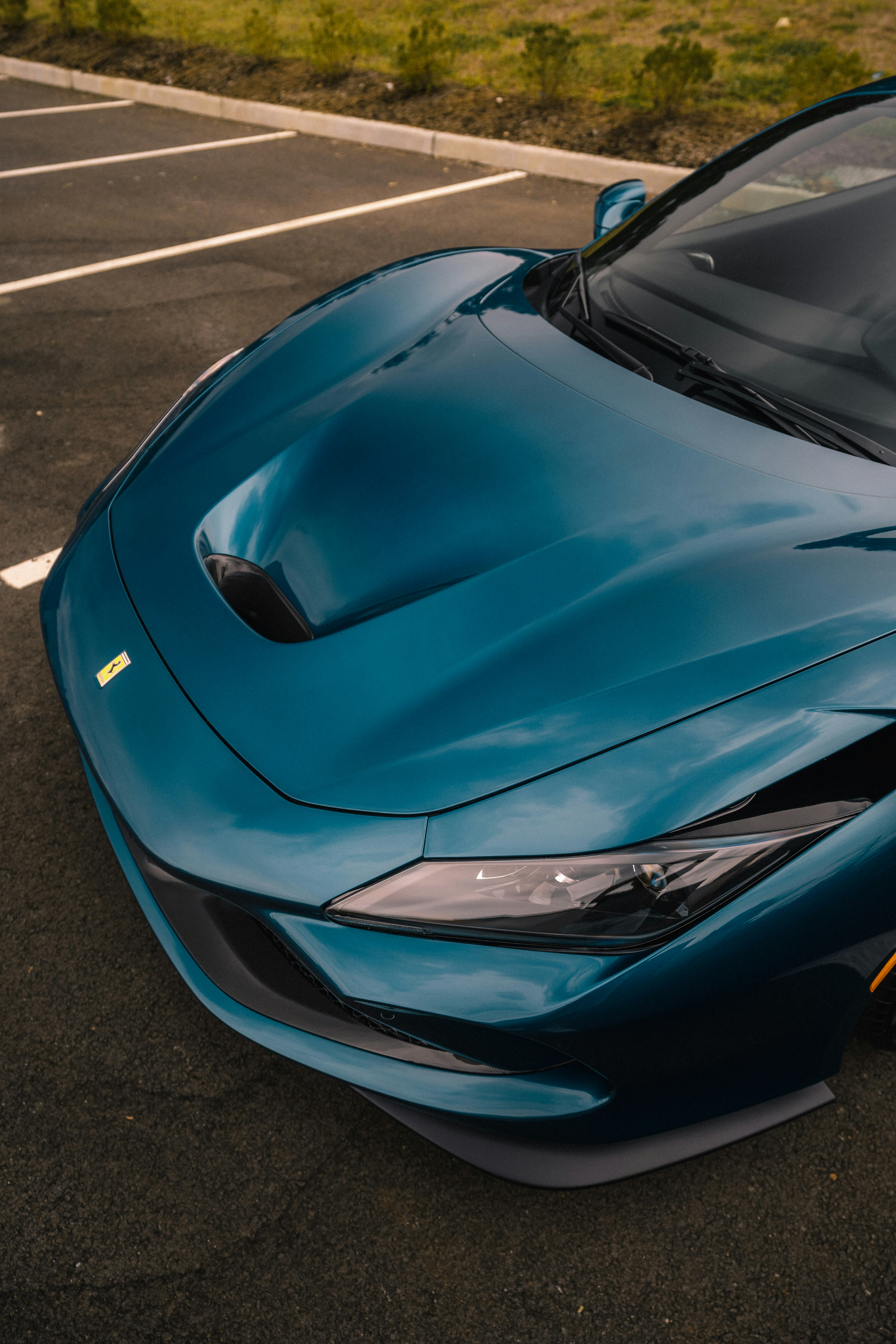 Blue Ferrari Wallpaper