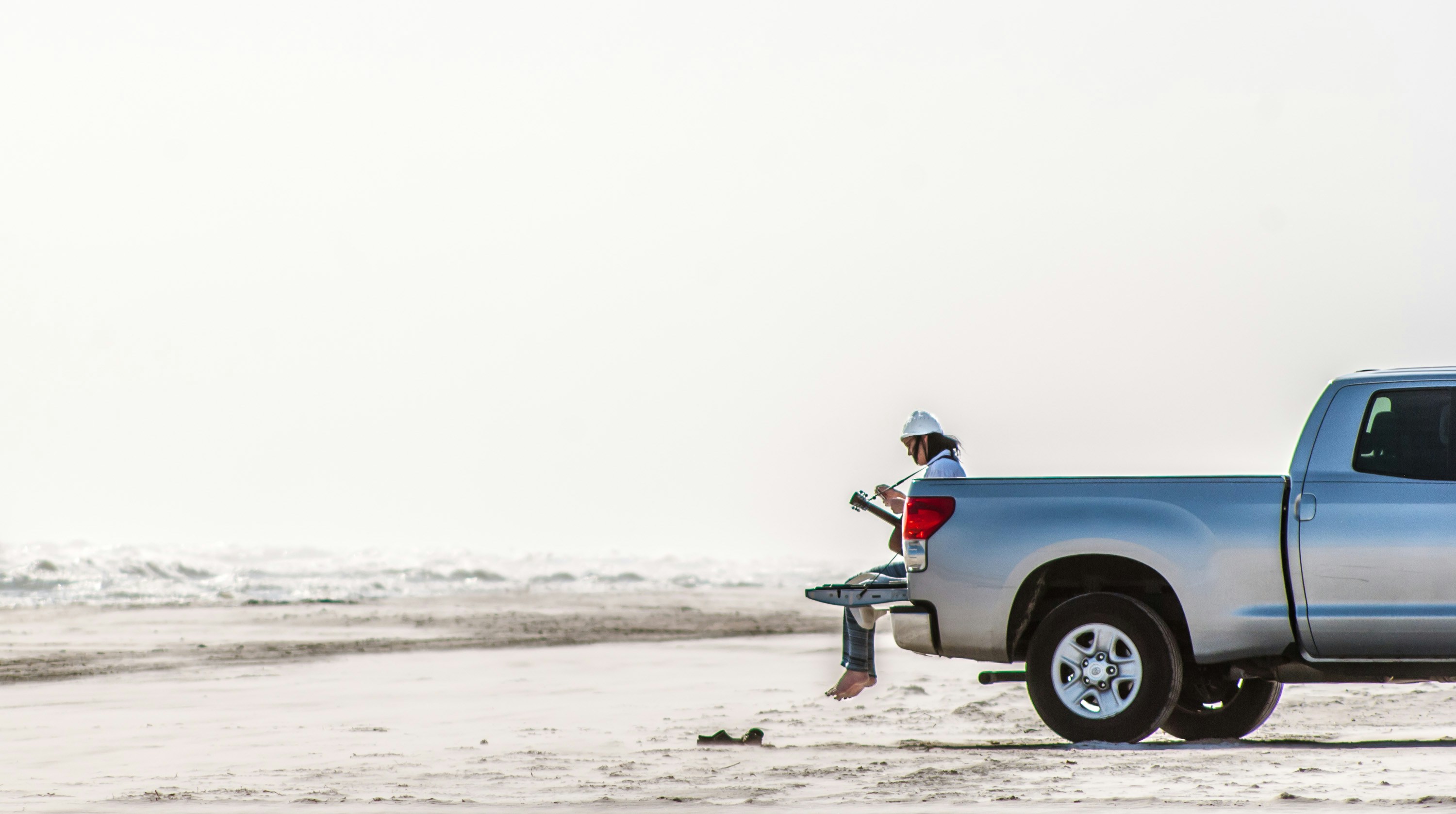 Seaside Serenade from a Silver Pickup