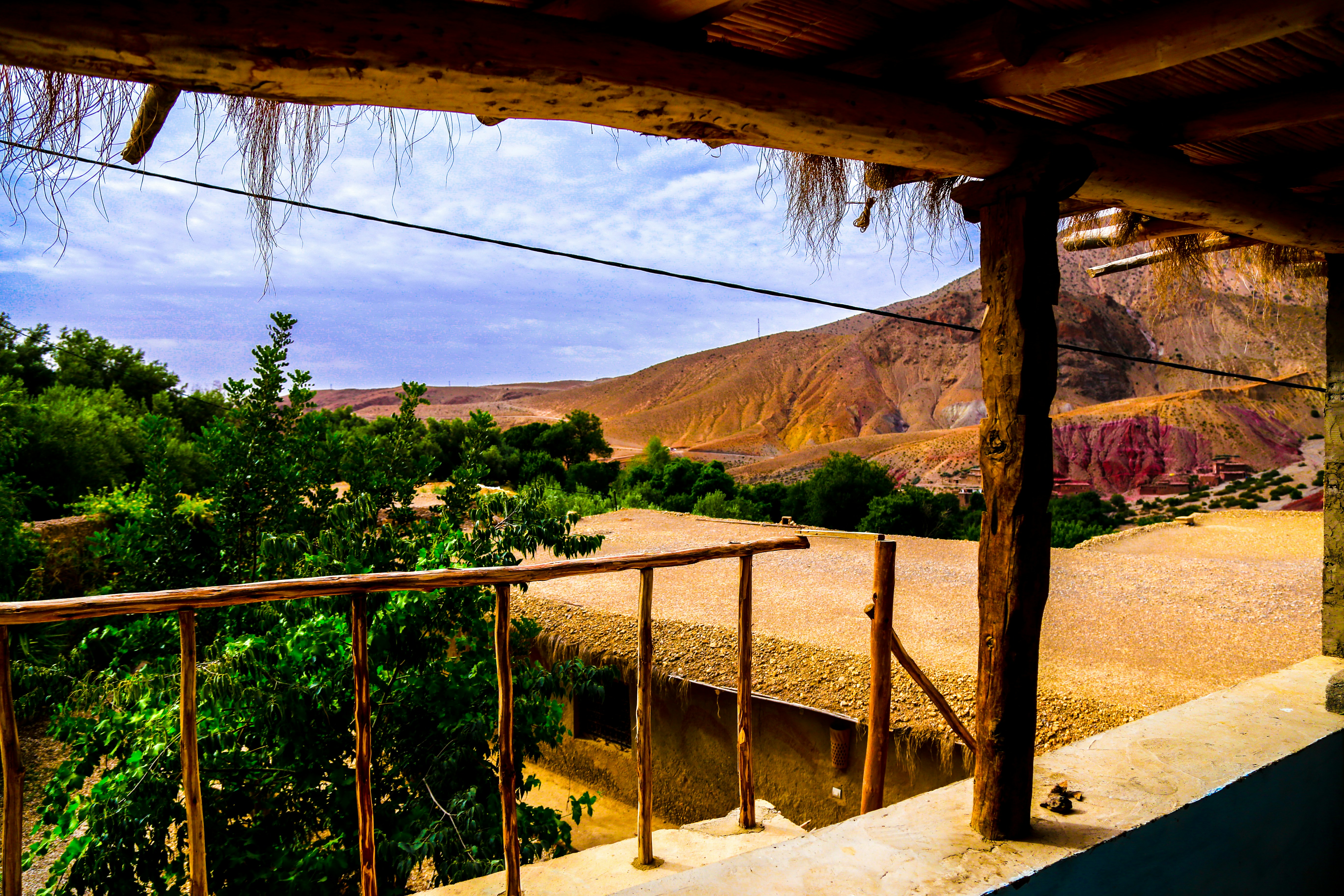 Veranda Overlook: Carved Railings, Rio-like Canyon Horizon