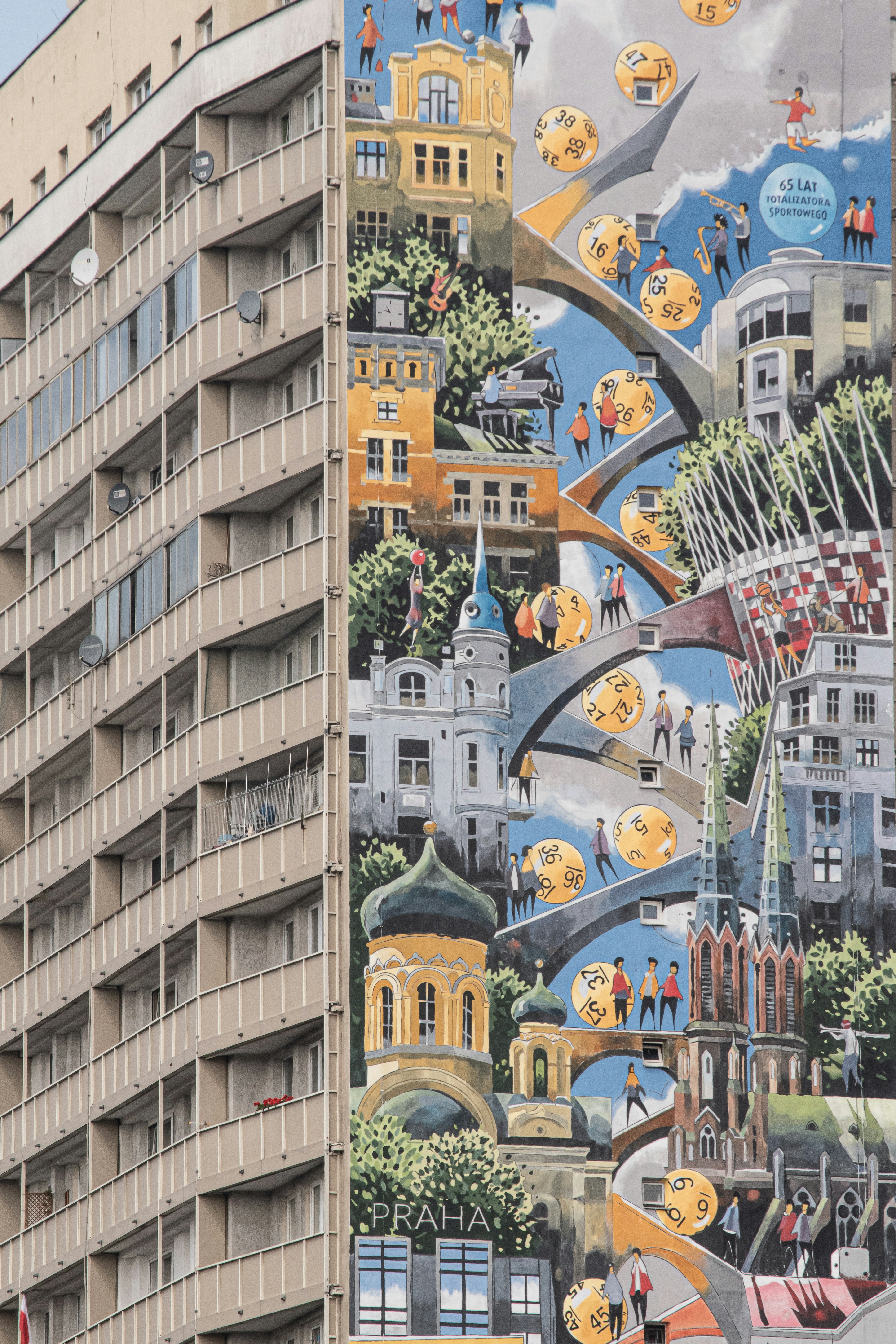 Street art in Warsaw, Poland.