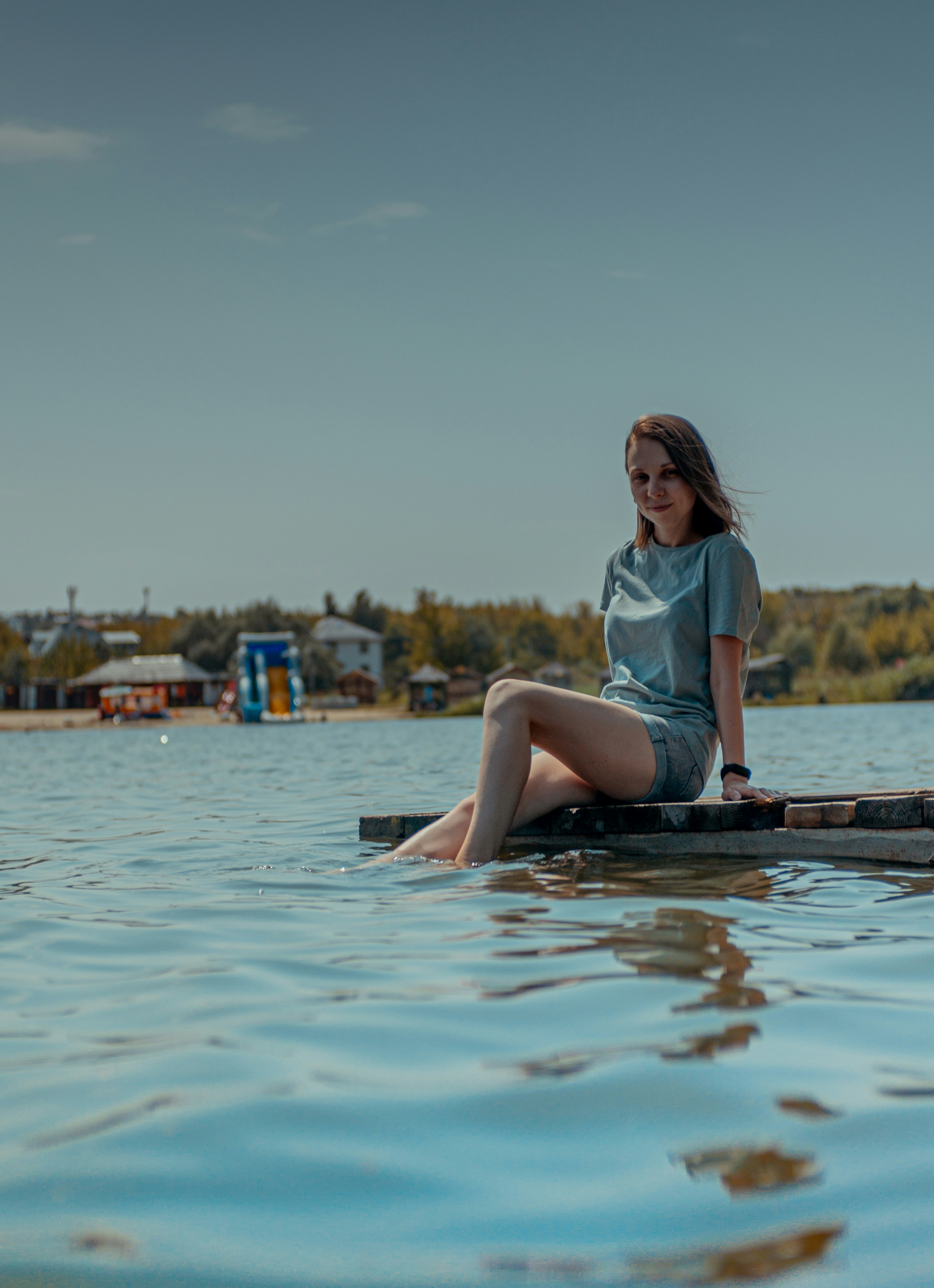 Solitary on the Docks: A Quiet Portrait by the Lake