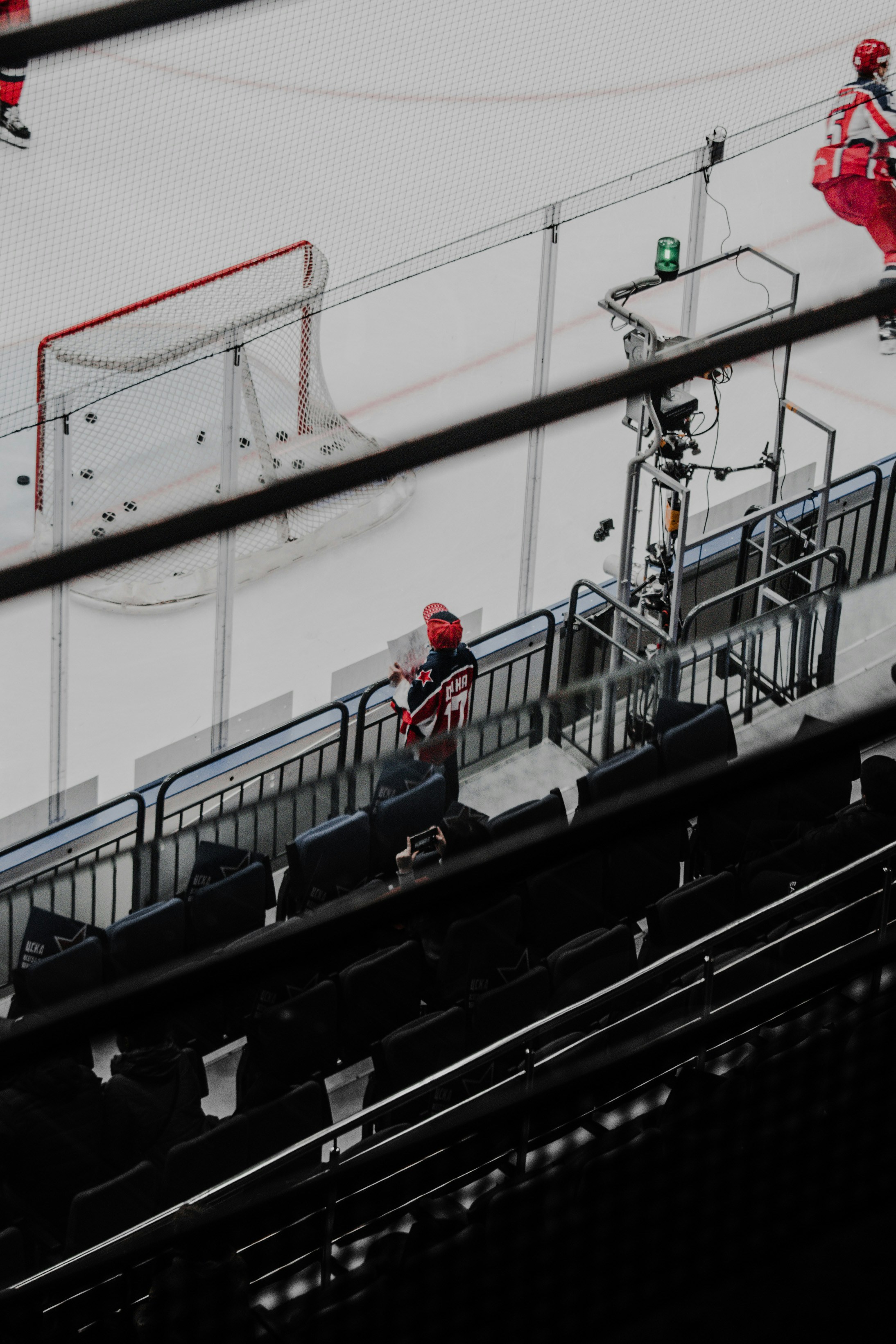 Ice Rink Perimeter: A Game-Time Pause by the Boards